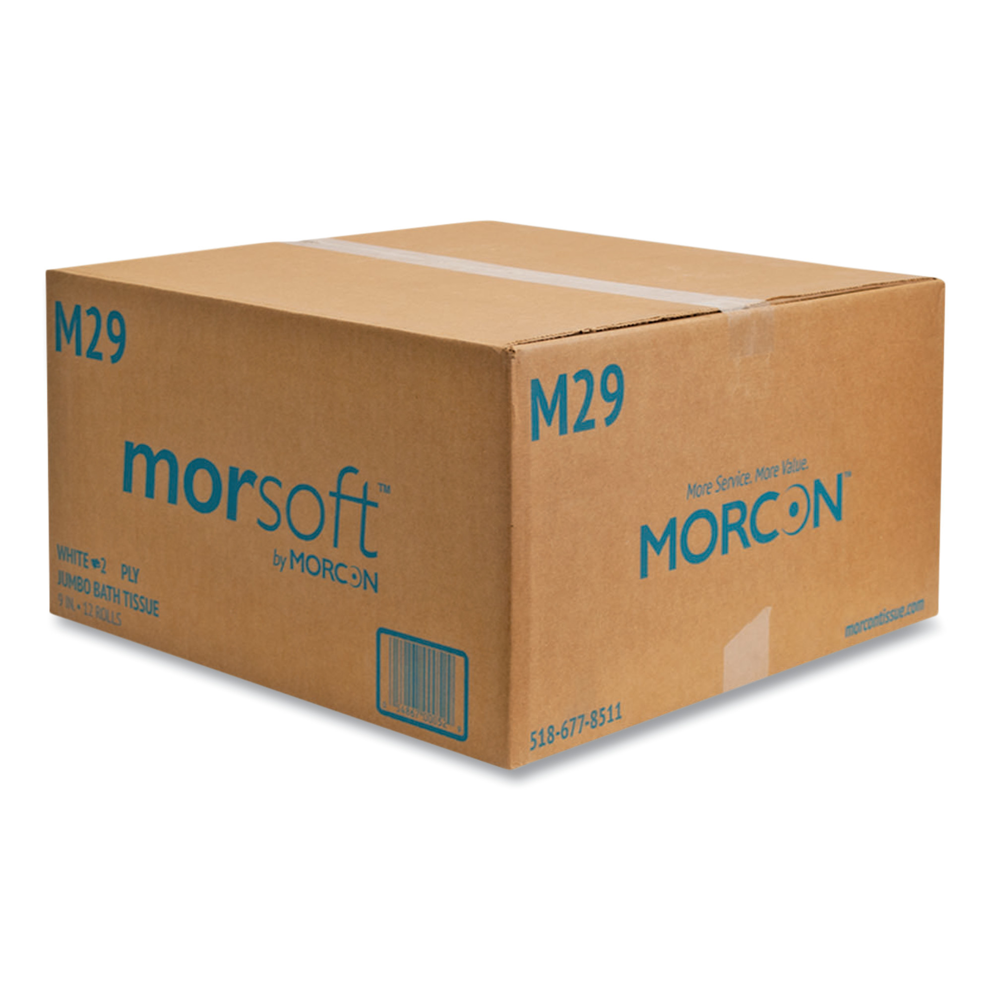 Morcon Tissue Jumbo Bath Tissue, Septic Safe, 700ft., 12 RL, Color ...