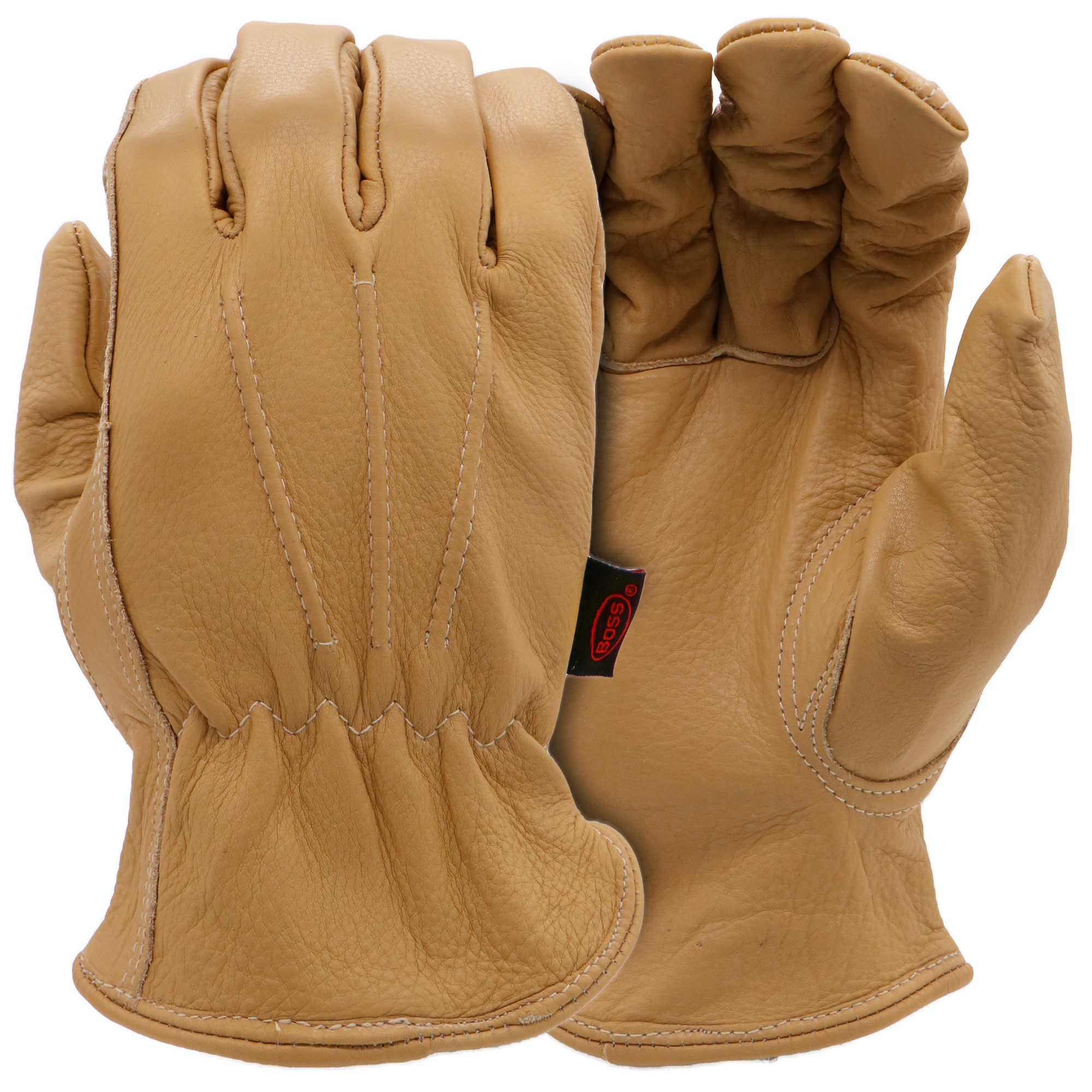 Boss, Aqua Armor Cowhide Work Glove, Size L, Color Tan, Included (qty ...