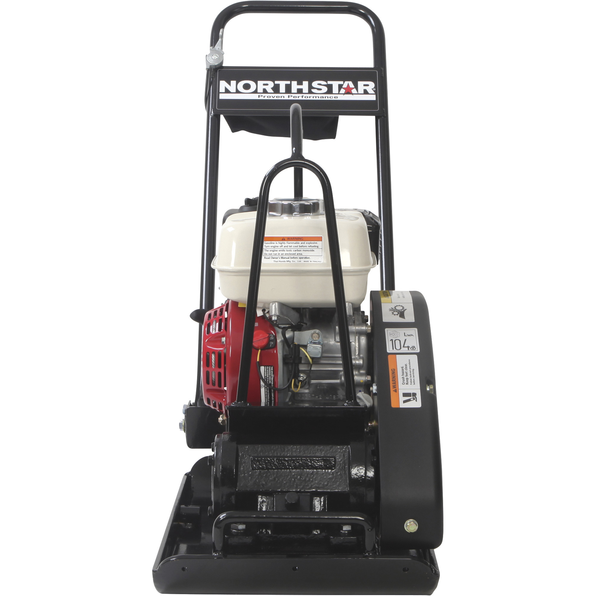 NorthStar Close-Quarters Plate Compactor, with 5.5 HP Honda GX160 ...