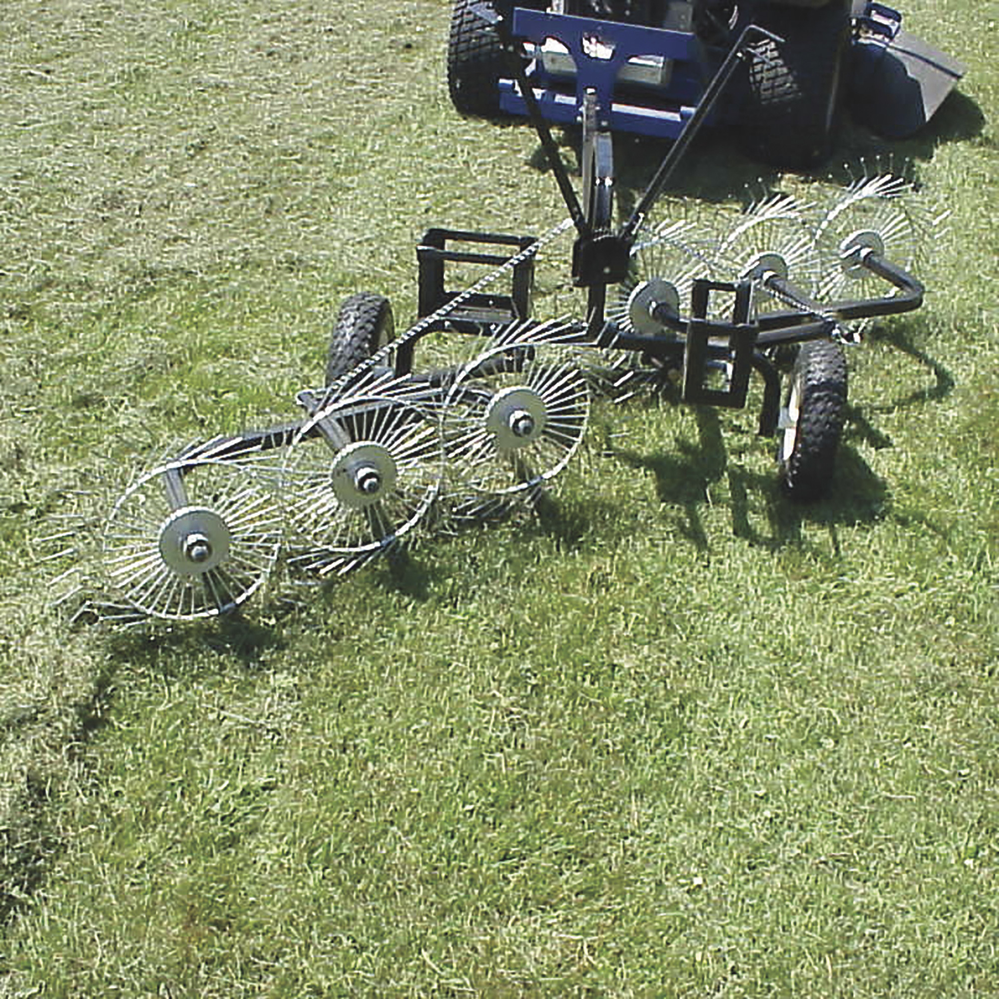 Strongway Inline Acreage Rake, 55in.W, 6 Tine Reels | Northern Tool