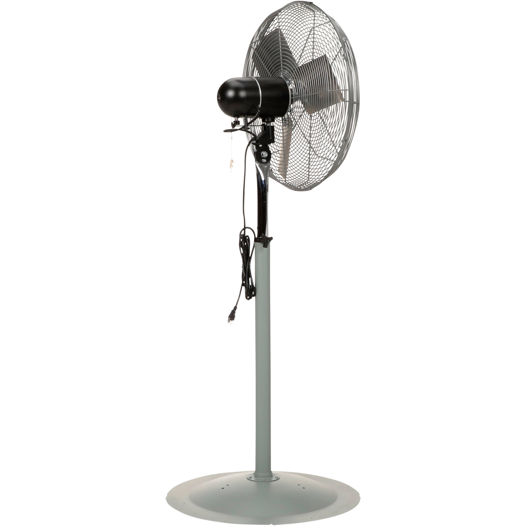 TPI Industrial Oscillating Pedestal Fan, 24in., 6800 CFM, 1/4 HP, Model ...