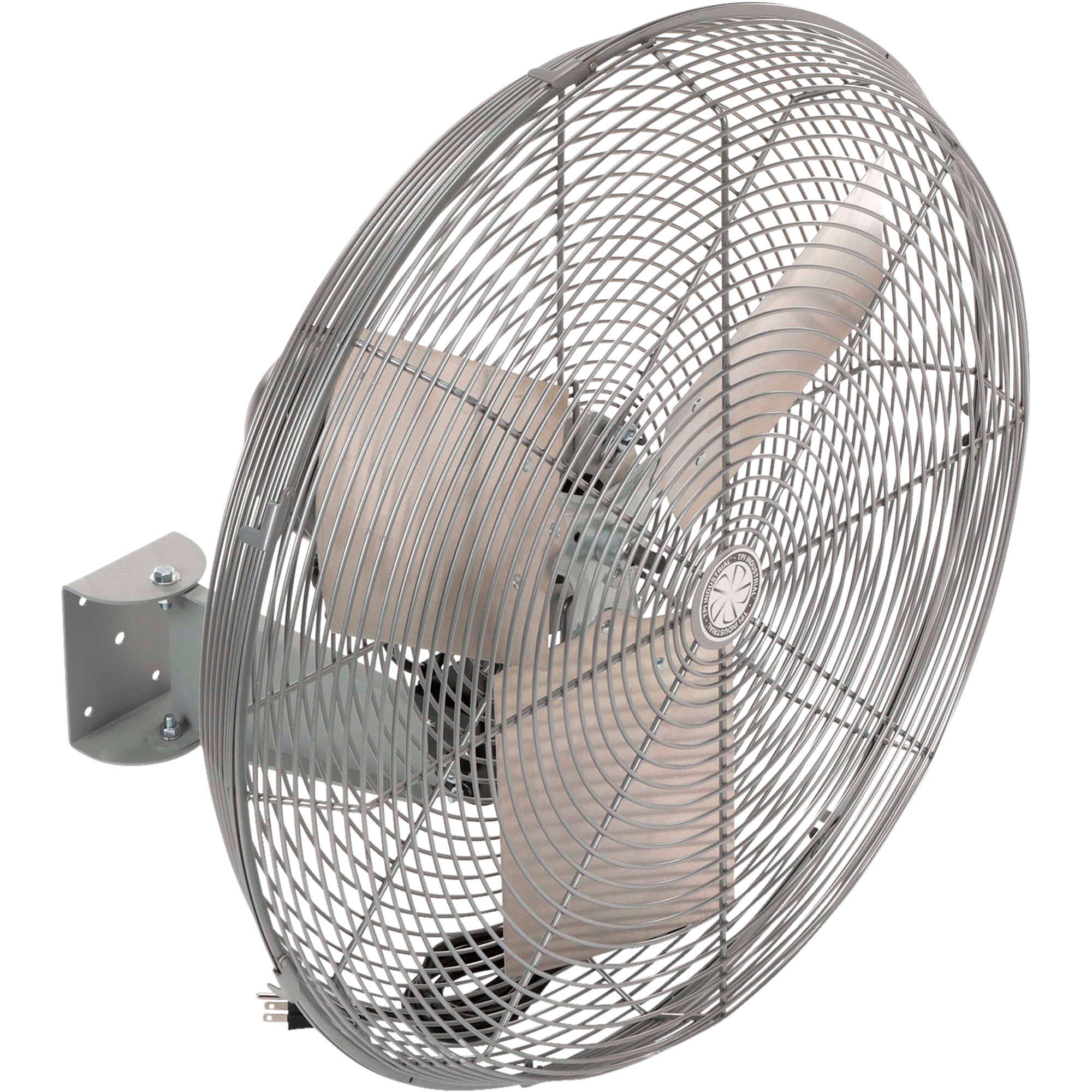 TPI Industrial Oscillating Wall-Mounted Fan — 24in., 6800 CFM, 1/4 HP ...