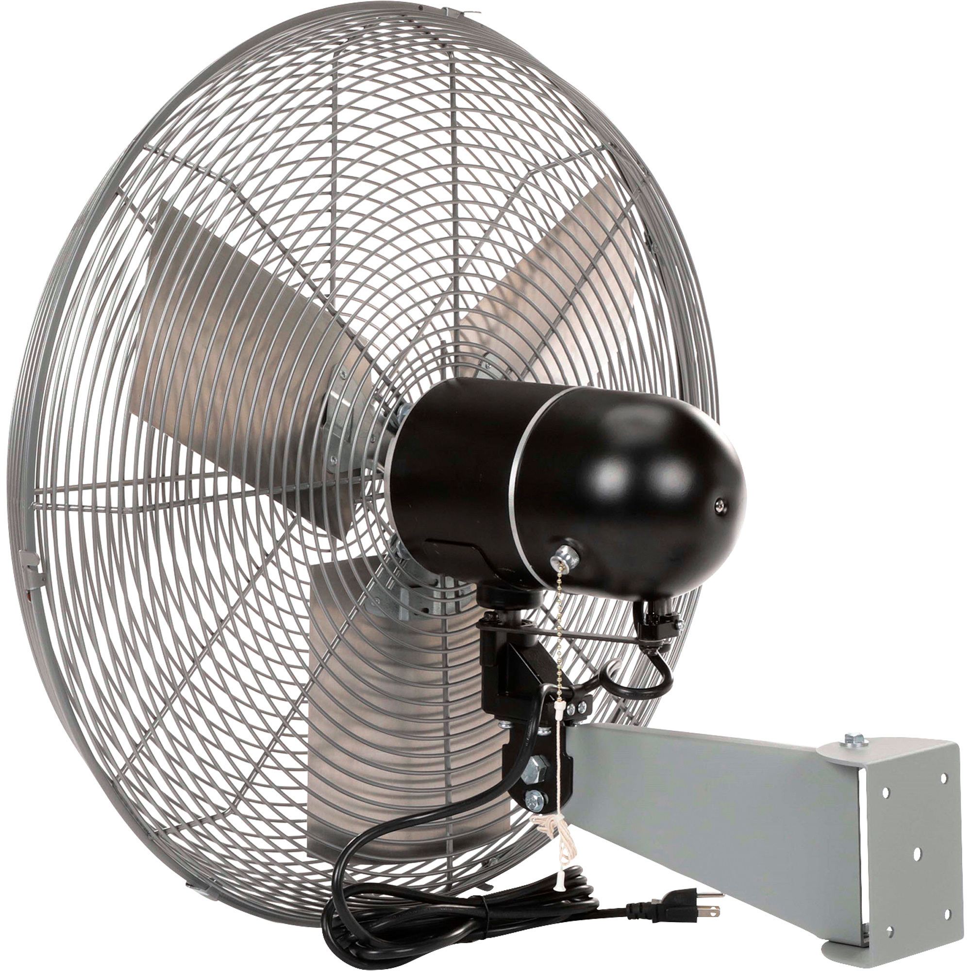TPI Industrial Oscillating Wall-Mounted Fan — 24in., 6800 CFM, 1/4 HP ...