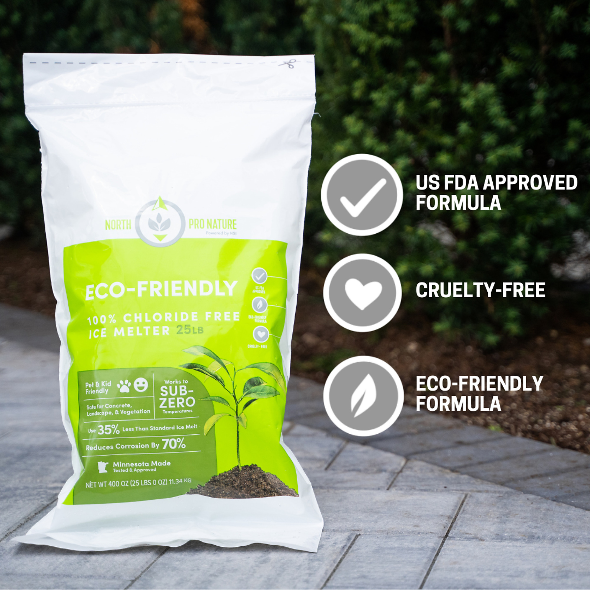 Northern Salt, North Pro Nature Chloride-Free Ice Melt 25 lb Bag ...