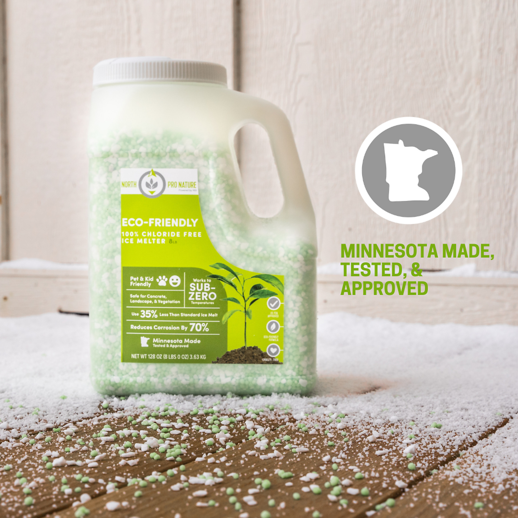 Northern Salt, North Pro Nature Chloride-Free Ice Melt 8 lb Jug ...