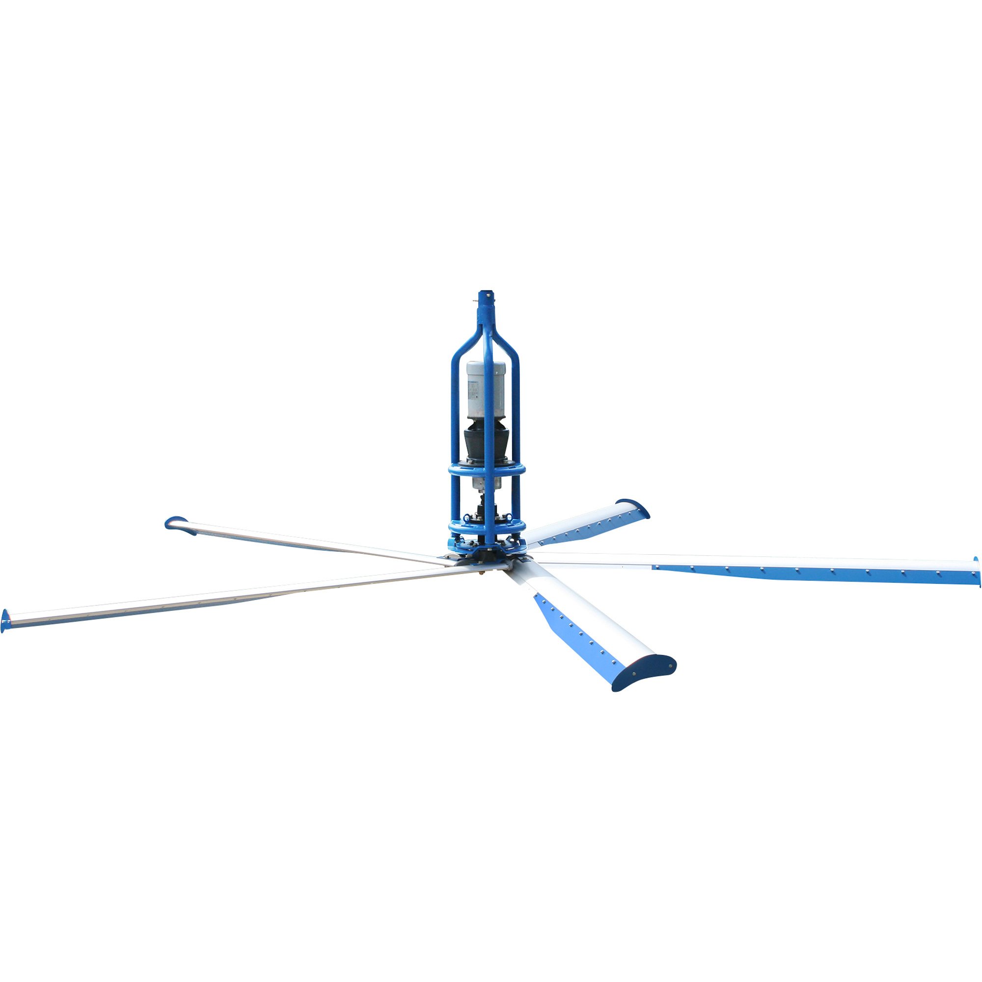 Patterson Industrial-Grade Ceiling Fan — 96in., Blue, 67,178 CFM, Model ...