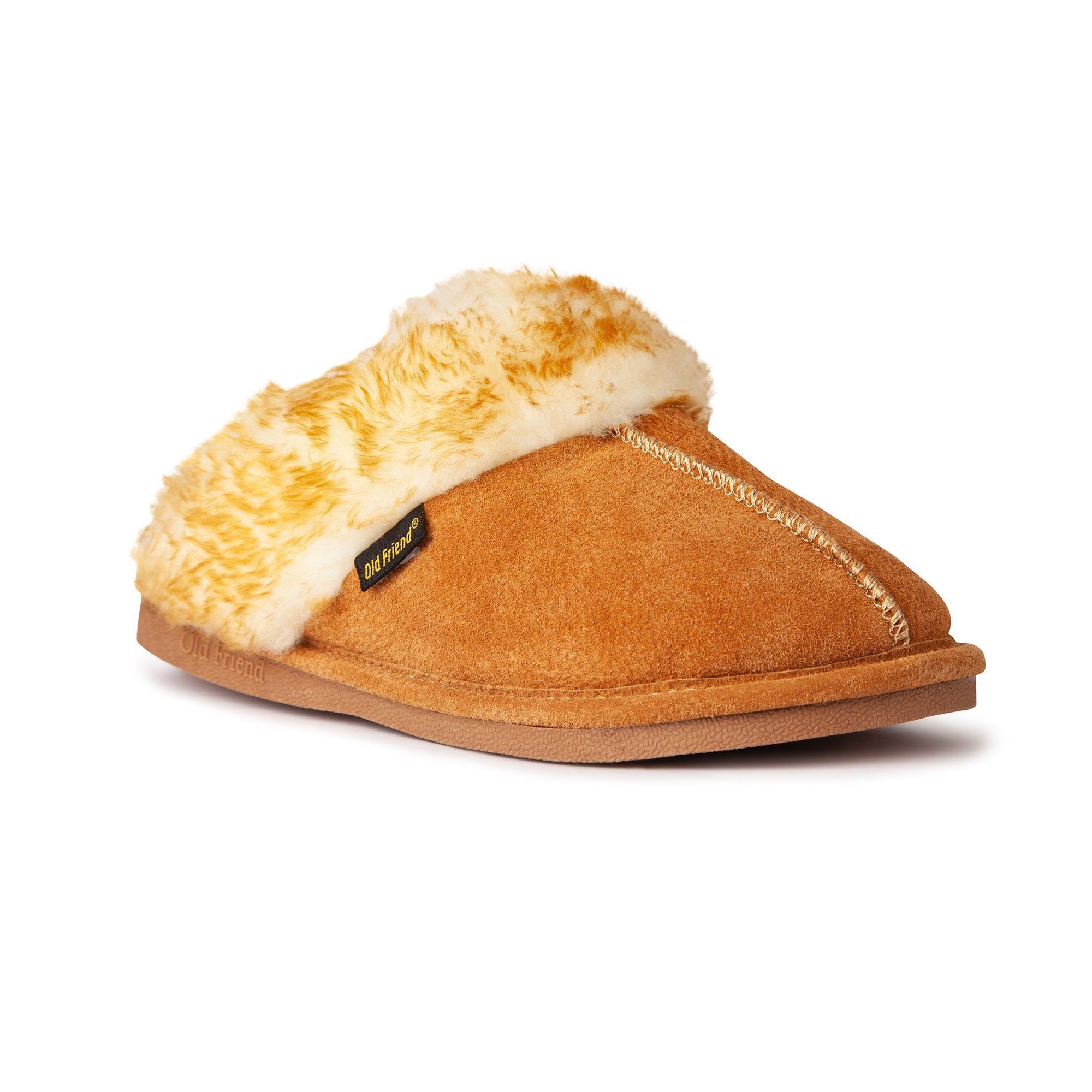 Old Friend Footwear, Women's Buffy Slip on Slipper, Size 6, Width ...