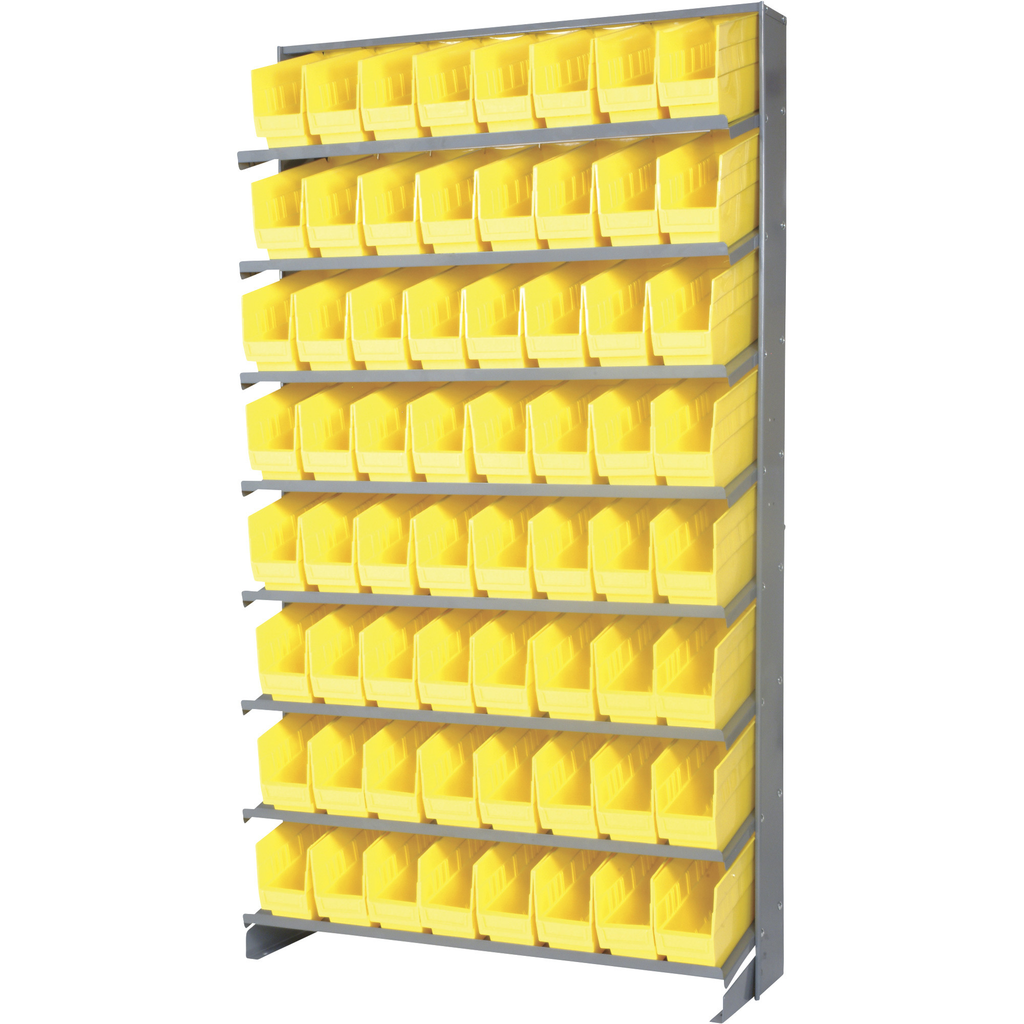 Quantum Storage Store-More Single Side Sloped Shelving Unit With 64 ...