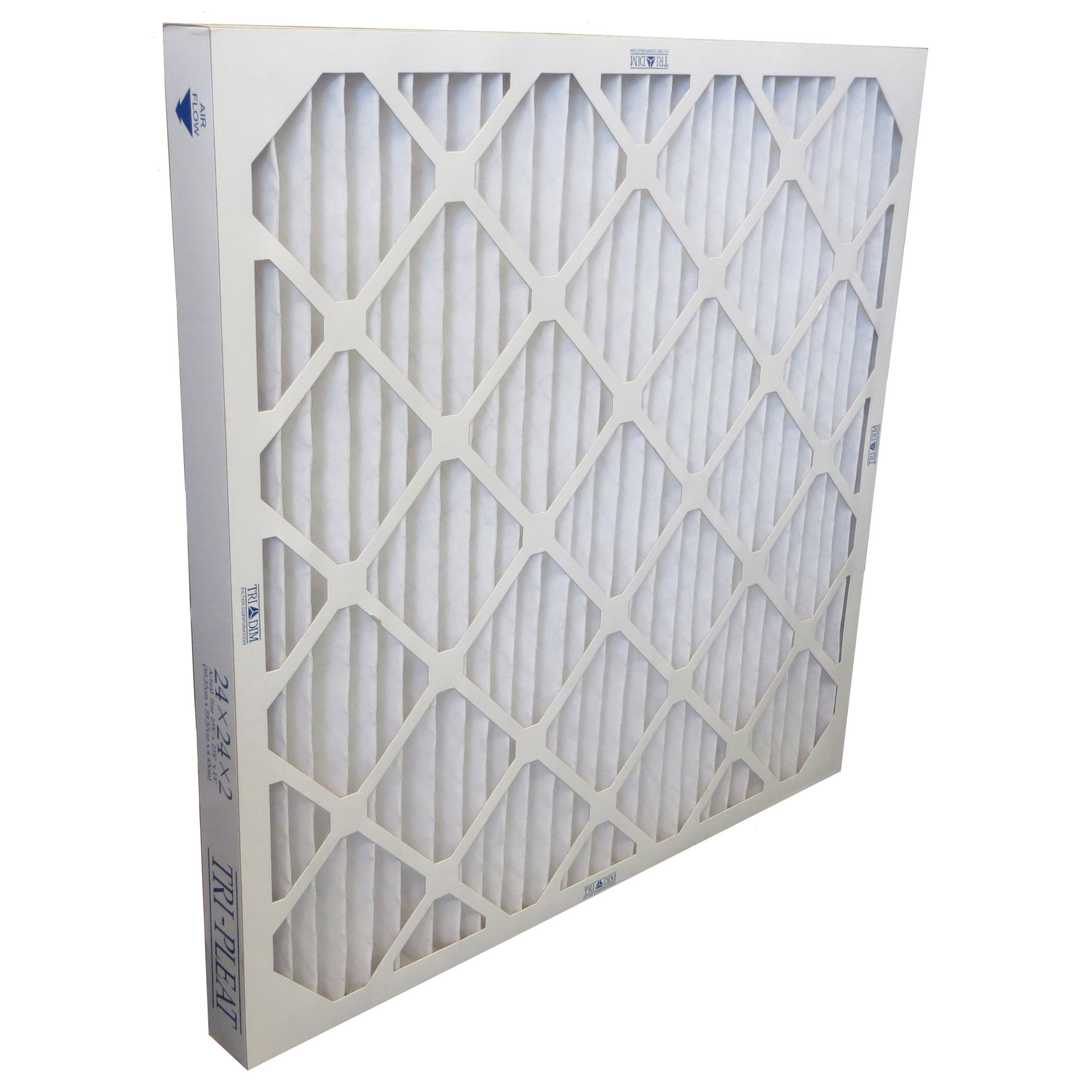 TriDim, 24x24x2 PRO Merv 8 antimicrobial air filter 12Pk, Width 24 in ...