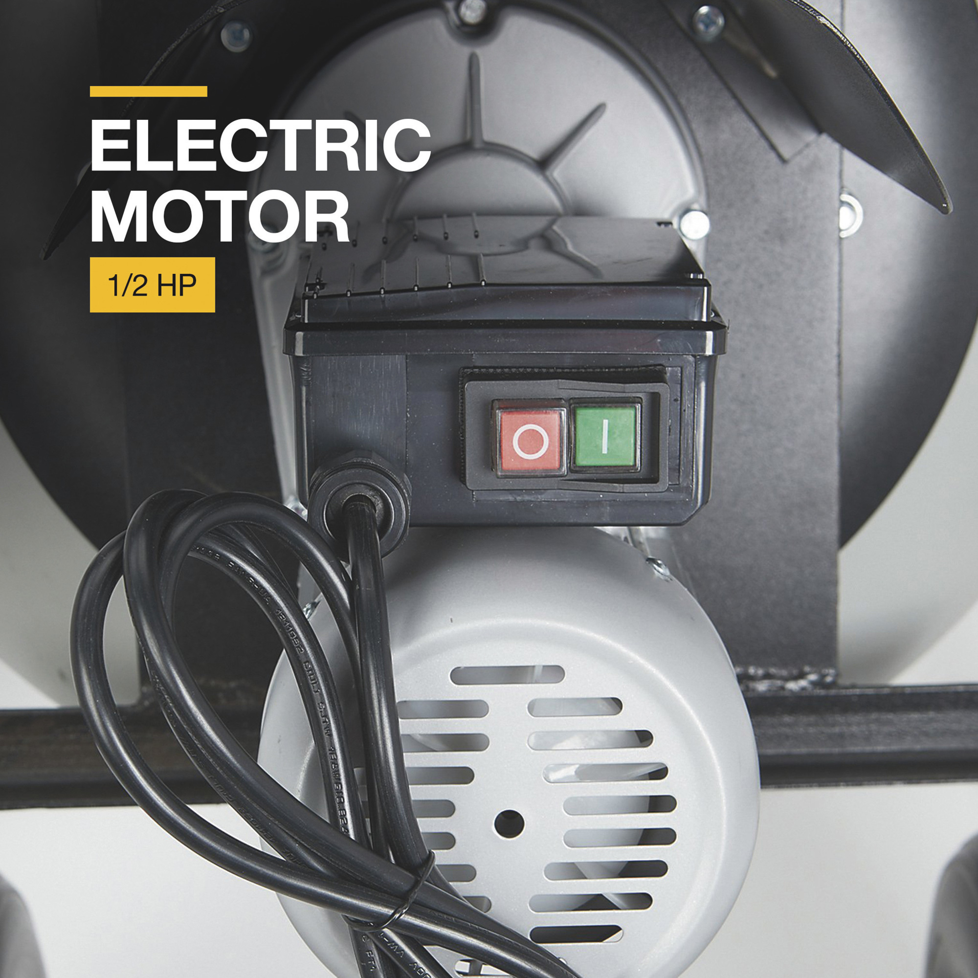 Klutch Electric Cement Mixer, 3.5 Cu. Ft. Poly Drum, 1/2 HP, 120V ...