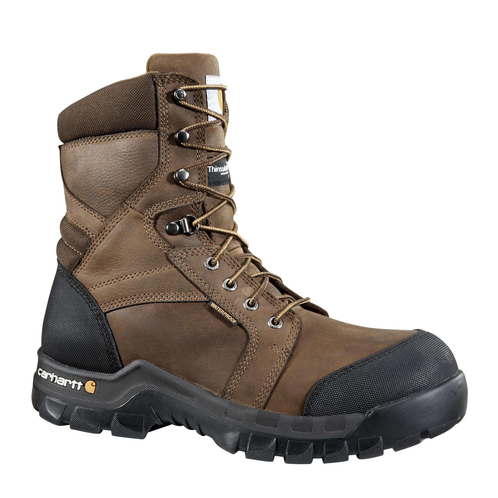 Carhartt, Rugged Flex WP Ins. 8in. Composite Toe Work Boot, Size 8 ...