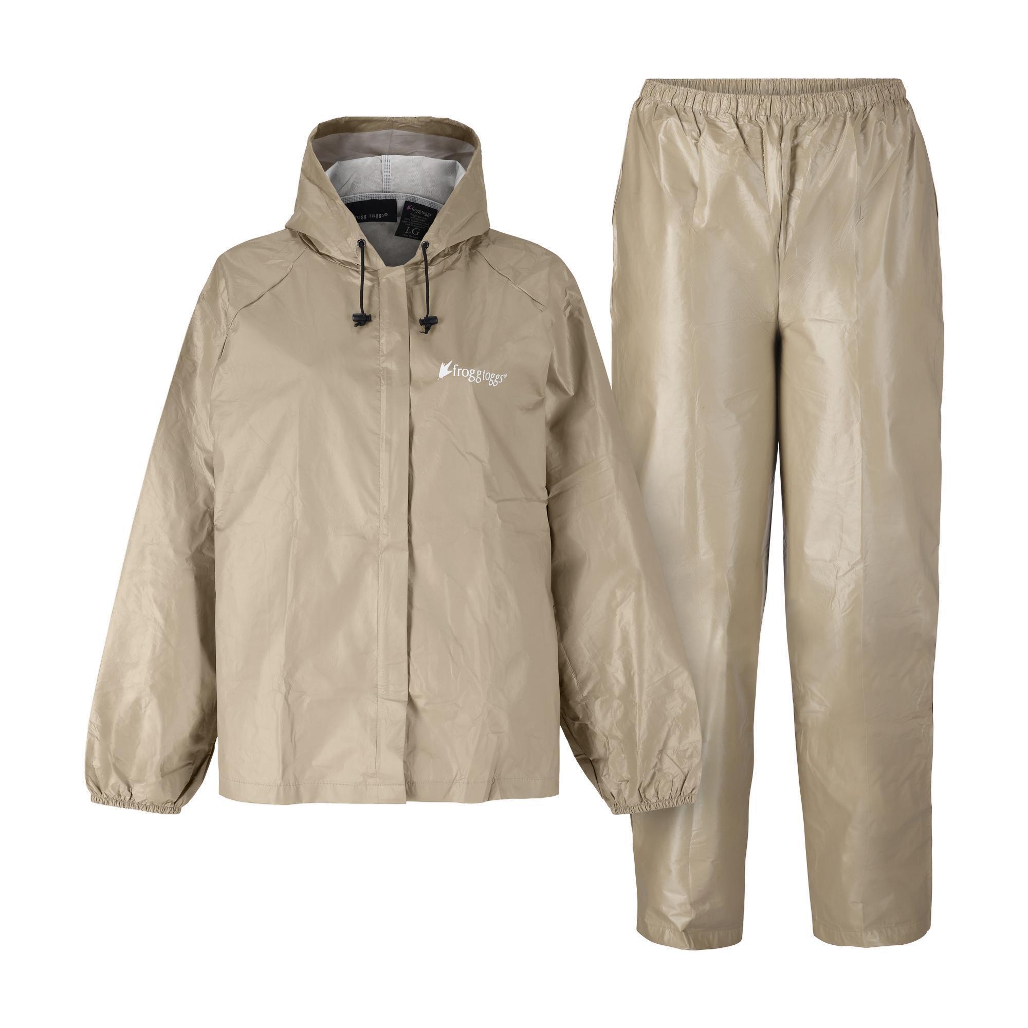 frogg toggs Women's Ultra-Lite2 Rain Suit, XL, Khaki, Model# UL12504 ...