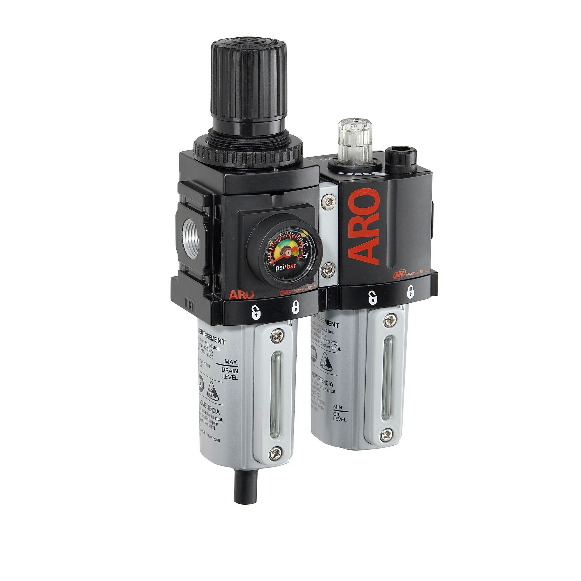 ARO Ingersoll Rand, 1/4in. Combination FRL 1500 Series, Model# C38221 ...