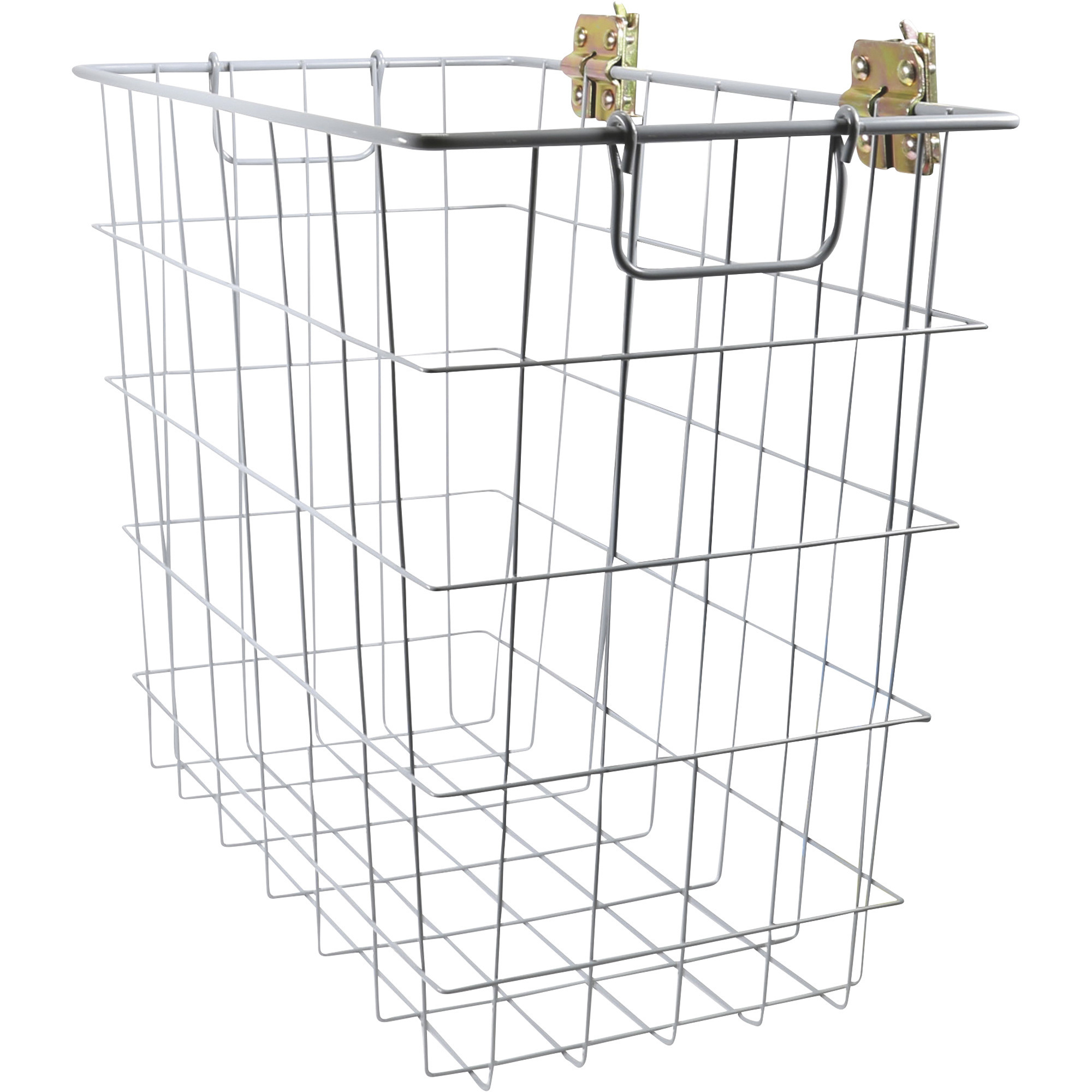 CargoSmart Large Wire Track Basket, 20in.W x 12in.D x 18in.H, Coated ...