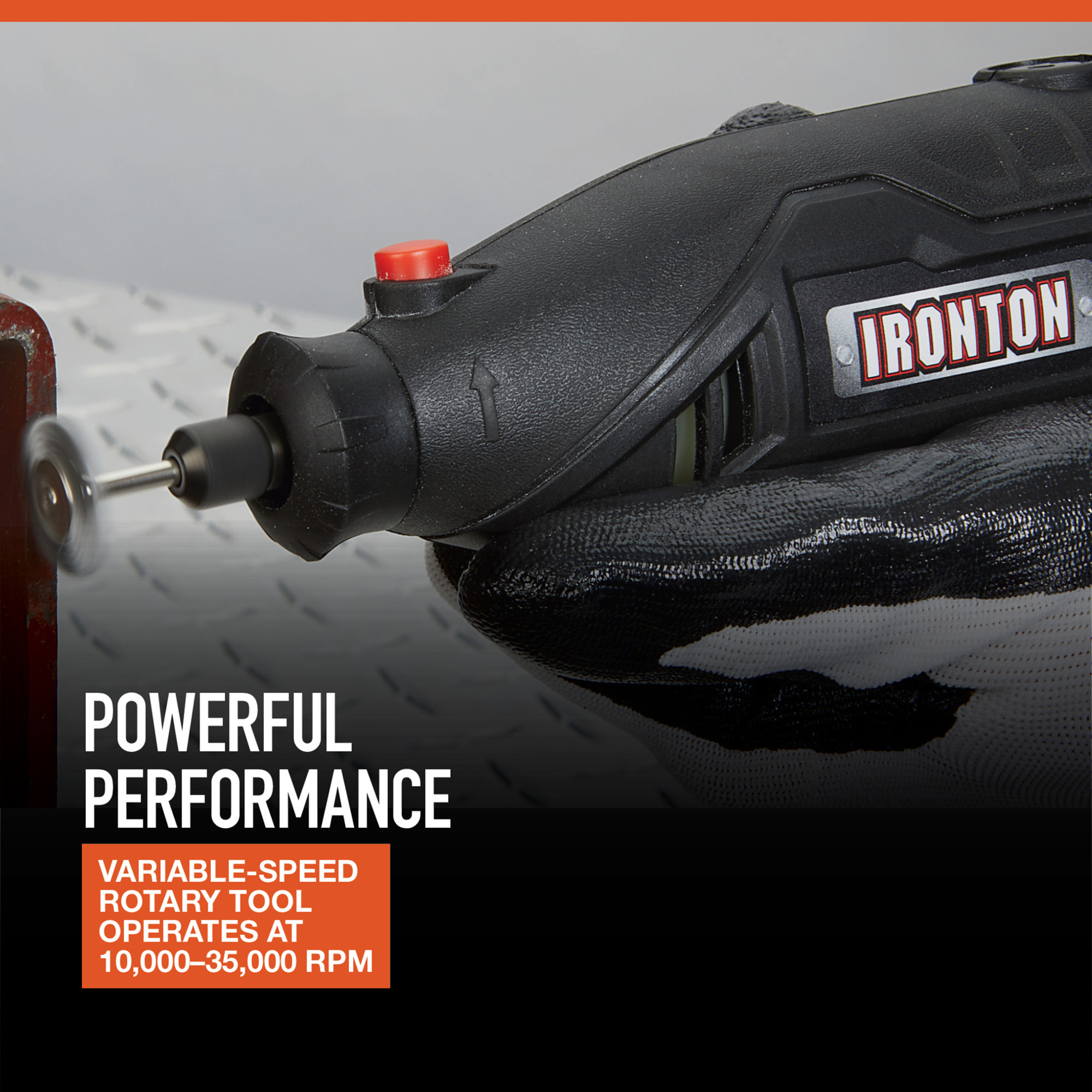 Ironton 107-Pc. Rotary Multi-Tool Kit, 35,000 RPM Max. Speed, 1 Amp ...