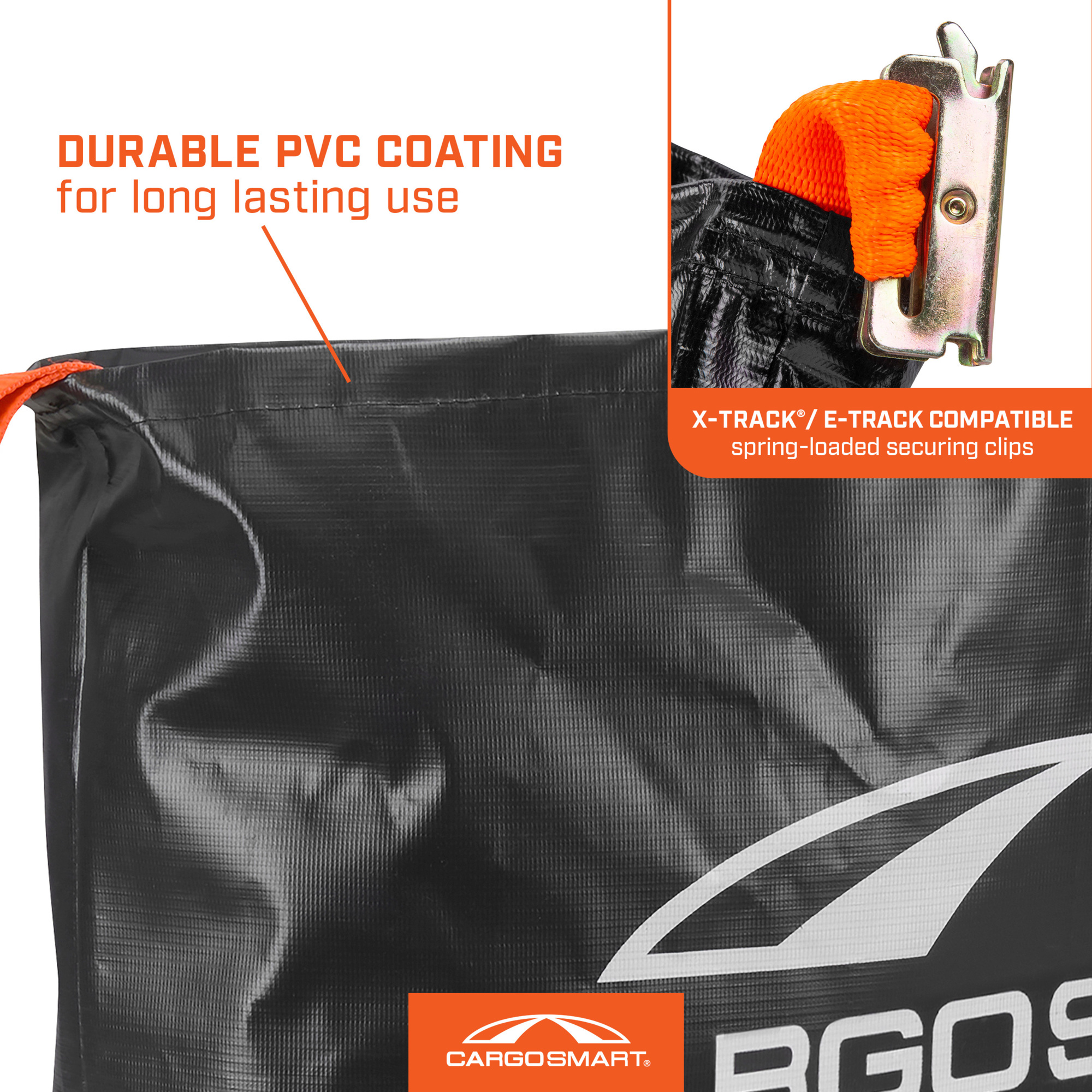 CargoSmart Nylon Utility Track Bag, 24in.W x 4in.D x 14in.H, For E ...