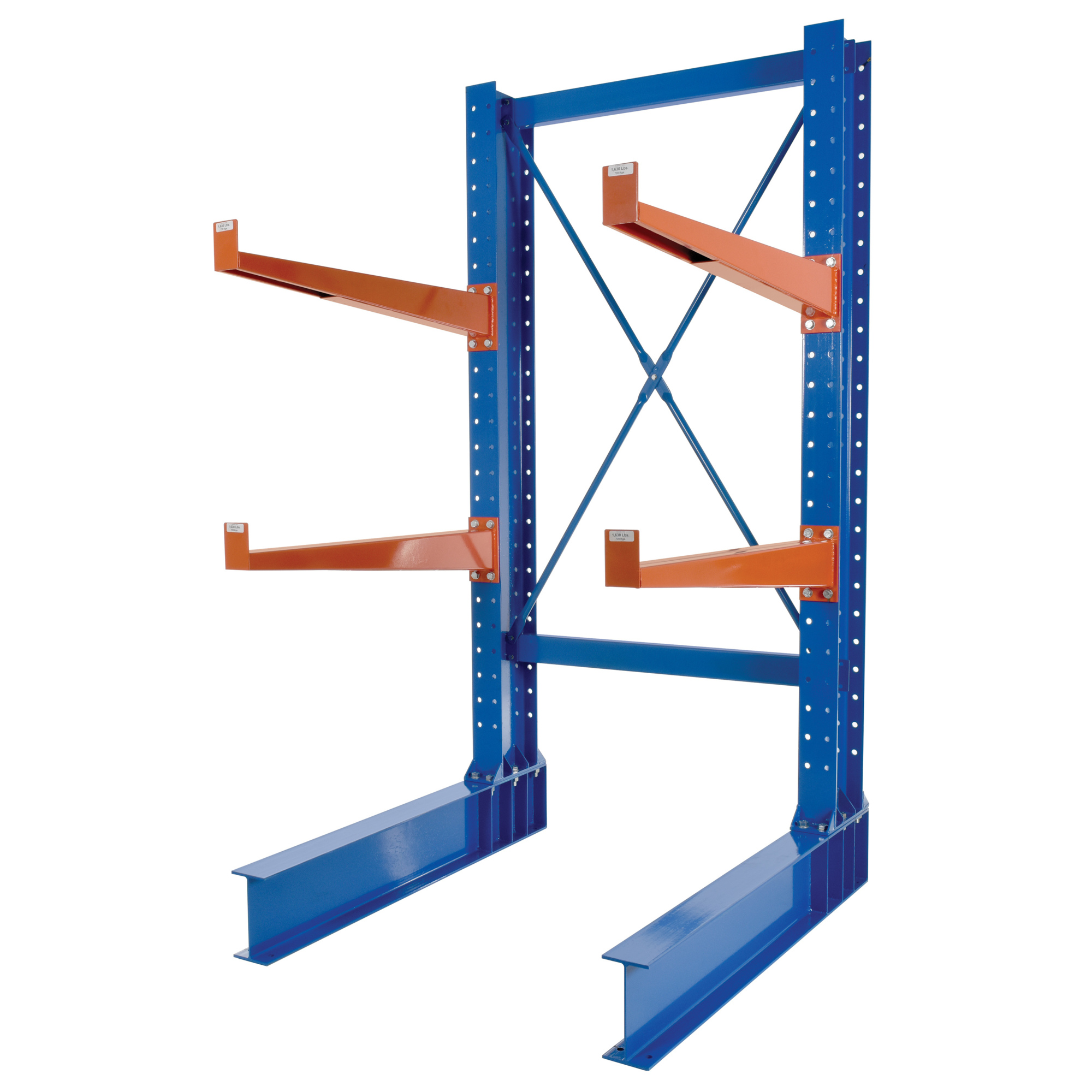 Vestil, 8ft. Steel cantilever rack kit, Overall Height 96 in, Width 72 ...