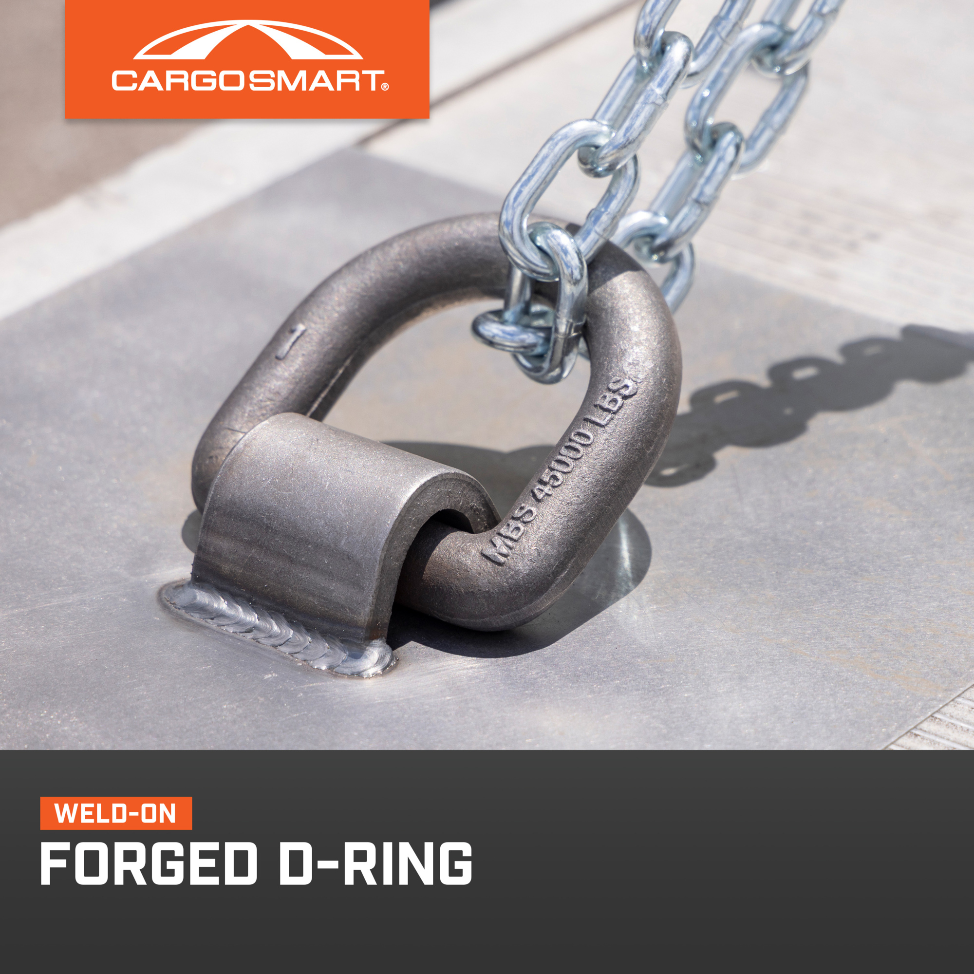 CargoSmart Weld-On D-Ring, 1in. Dia., 45,000-Lb. Capacity | Northern Tool