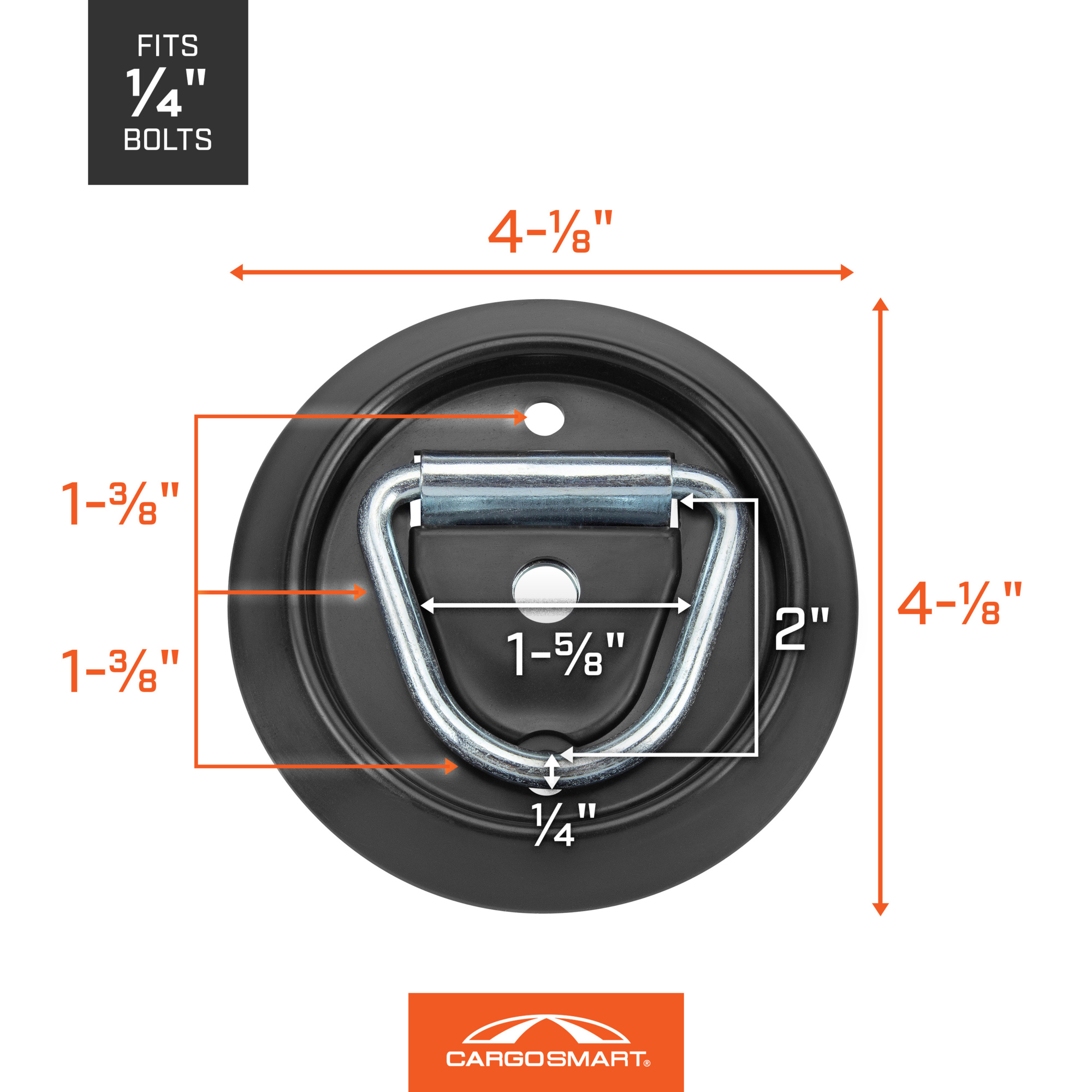 CargoSmart Surface Mount Light-Duty D-Ring | Northern Tool