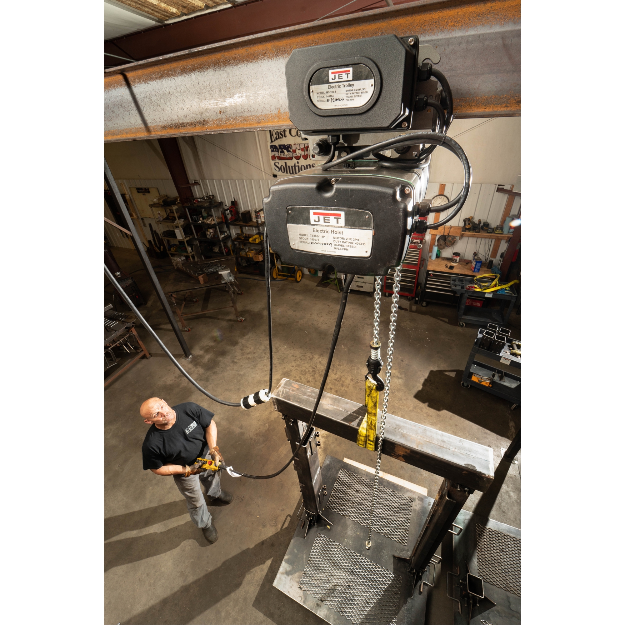 Jet, TS Electric Chain Hoist, Power Source Electric, Capacity 4000 lb ...