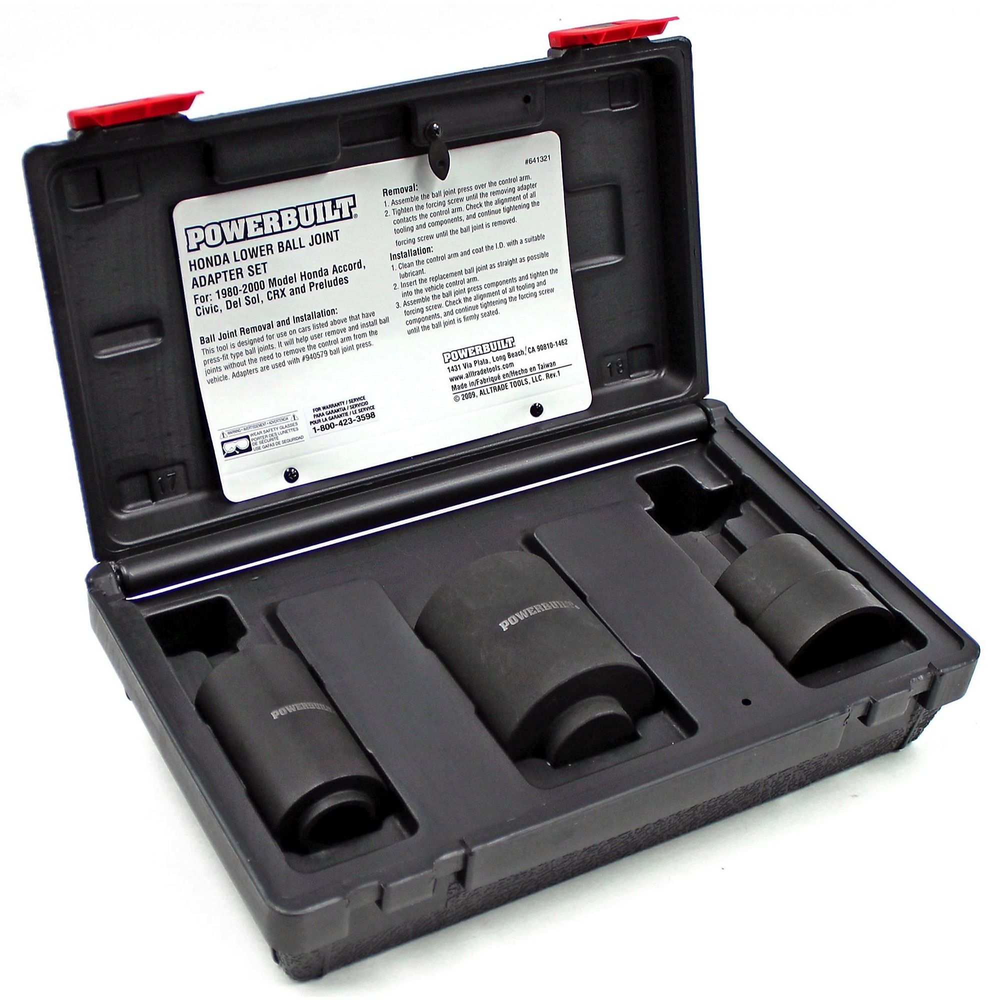 Powerbuilt, Powerbuilt # 641,321 Honda Ball Joint Adapter Kit, Pieces ...