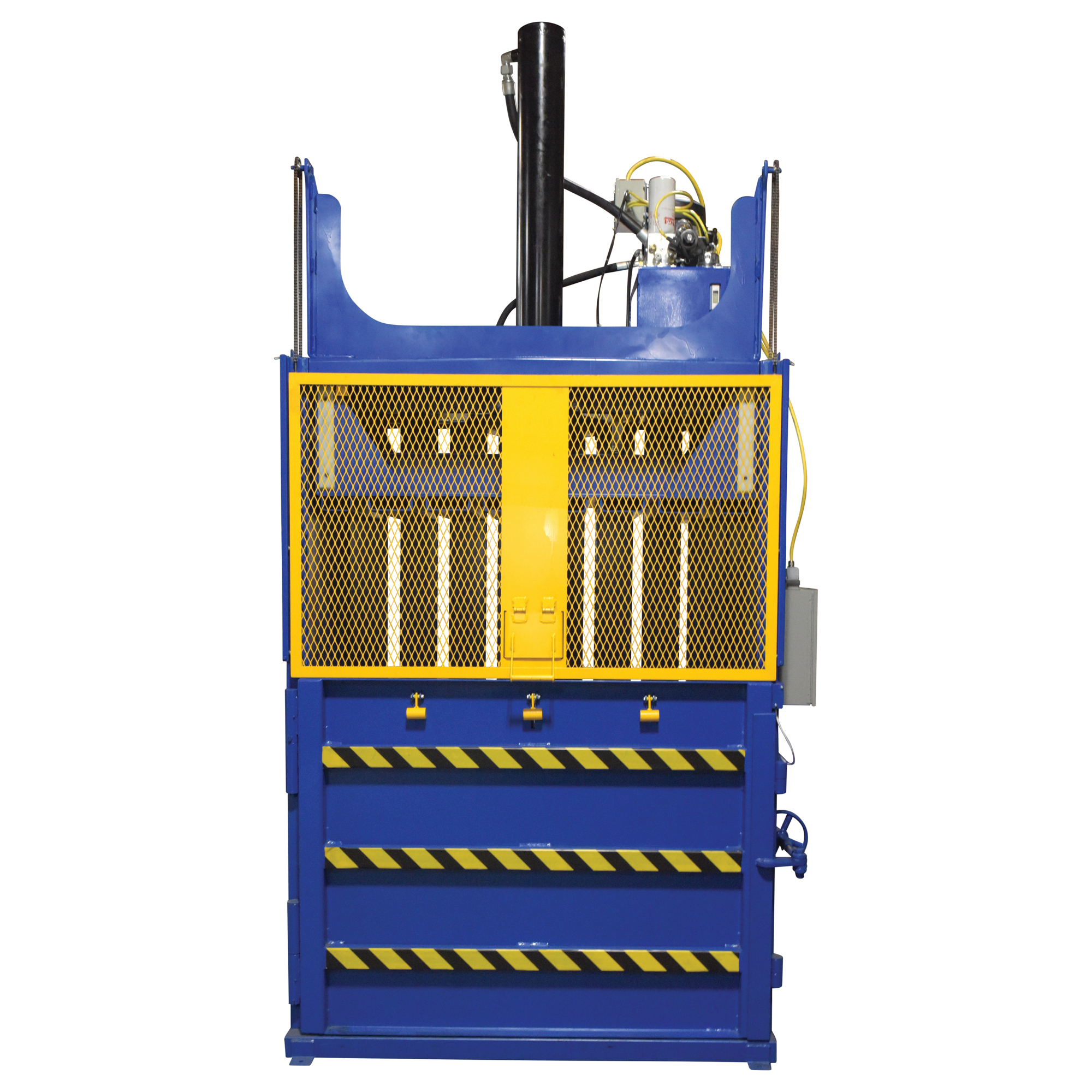 Vestil, Cardboard Baler 1.1K Blue and Yellow, Capacity 1100 lb, Raised ...