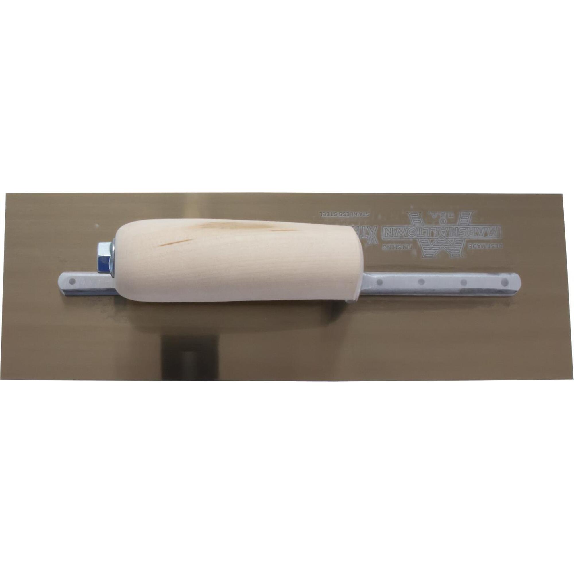 Marshalltown, 12 X 5 GS Finishing Trowel Curved Wood Handle, Model ...