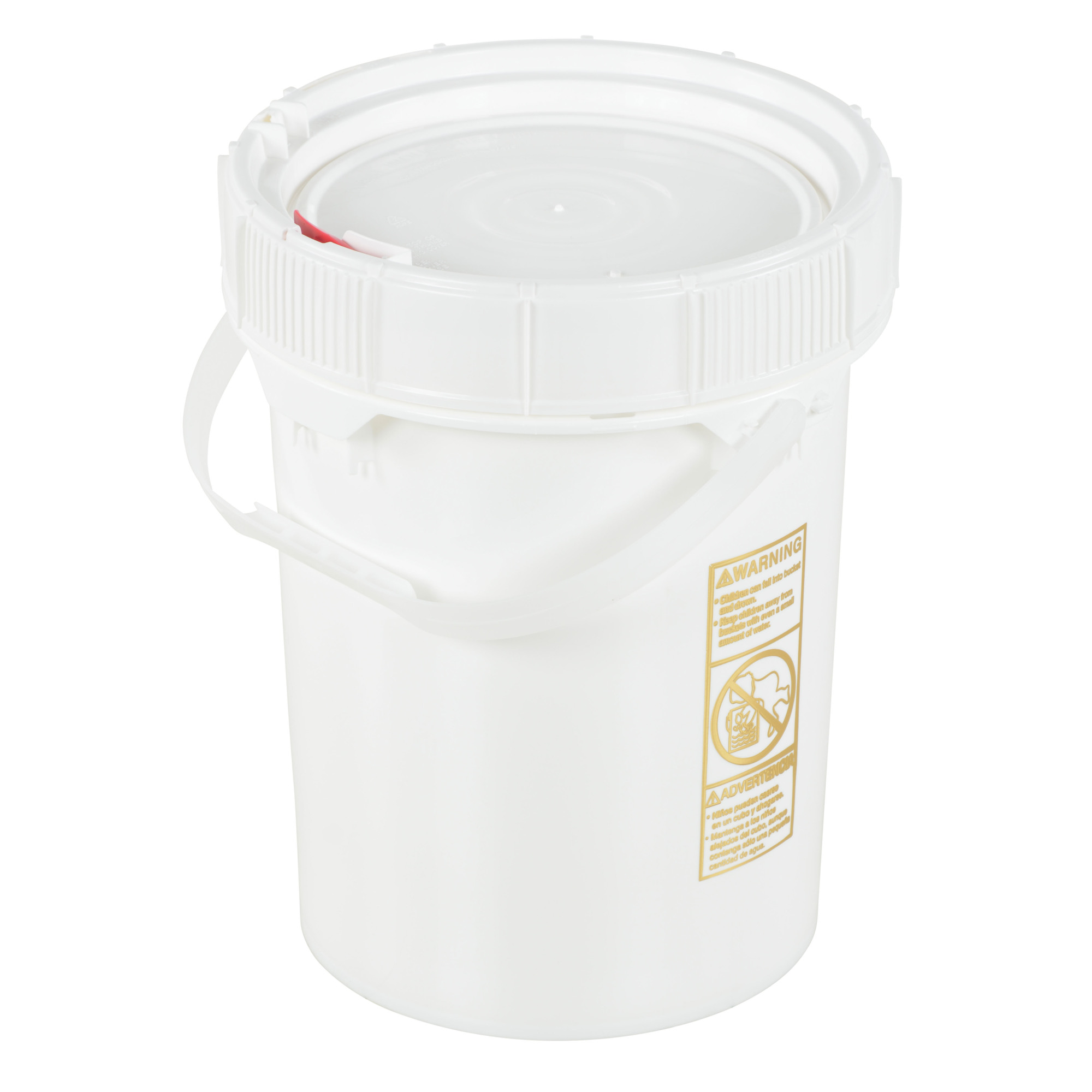 Vestil, Polyethylene screw top pail and lid, Capacity 0 lb, Volume 0 ...