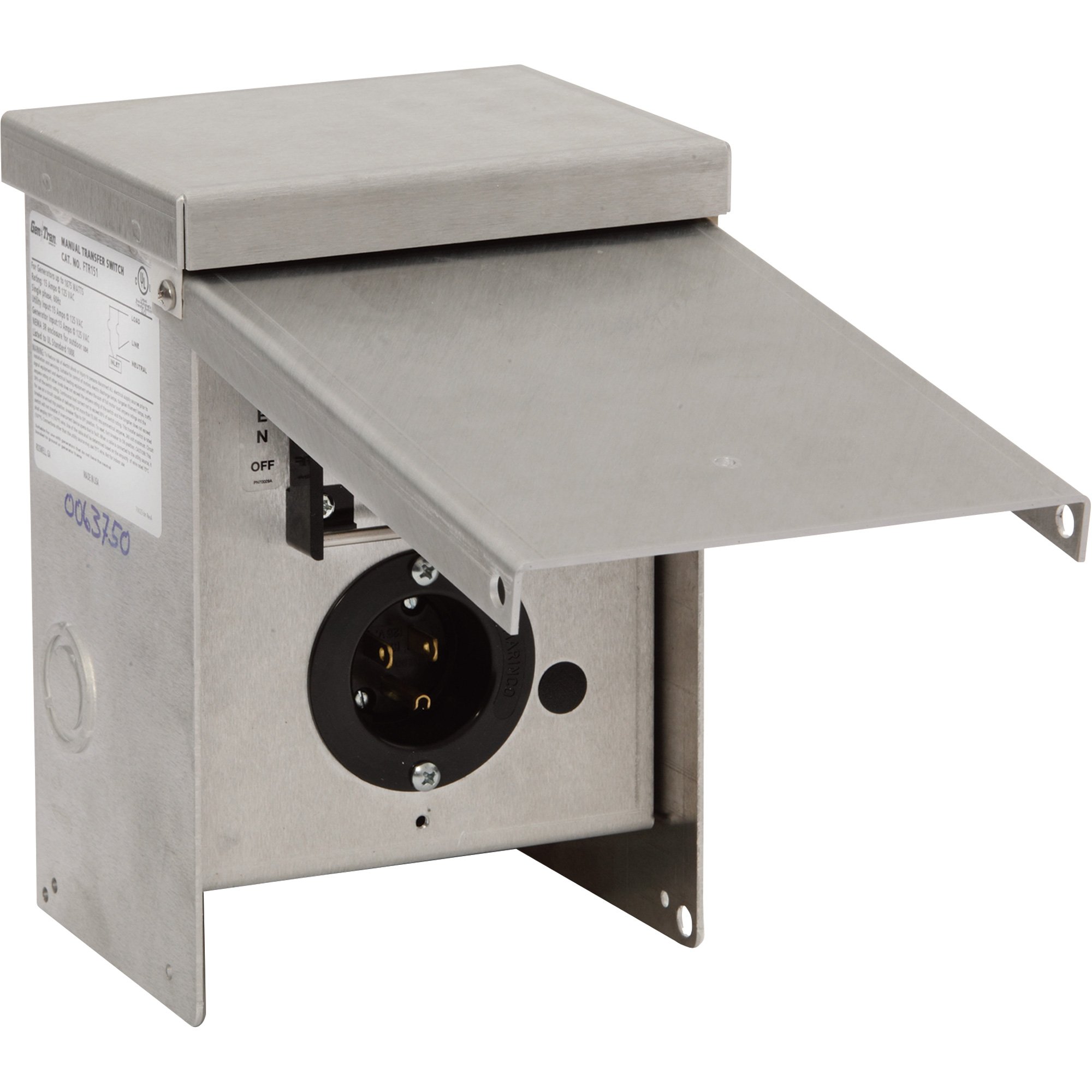 Generac Furnace Transfer Switch — 15 Amps, 125 Volts, Single Phase ...