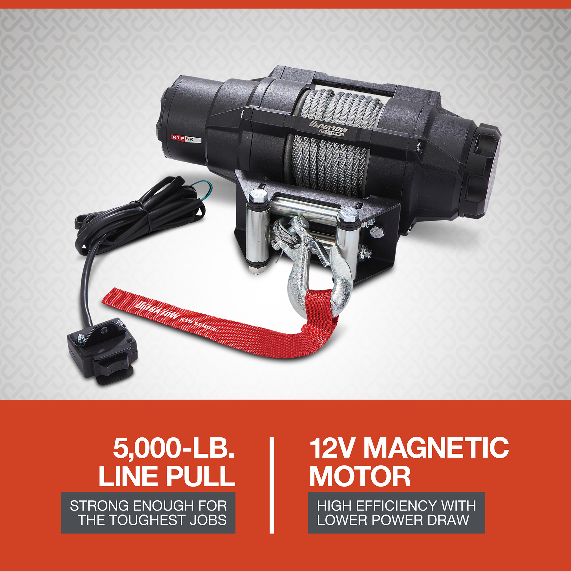 Ultra-Tow XTP 12 Volt DC-Powered Electric ATV/UTV Winch, 5000-Lb. Capacity, 840321771797| eBay