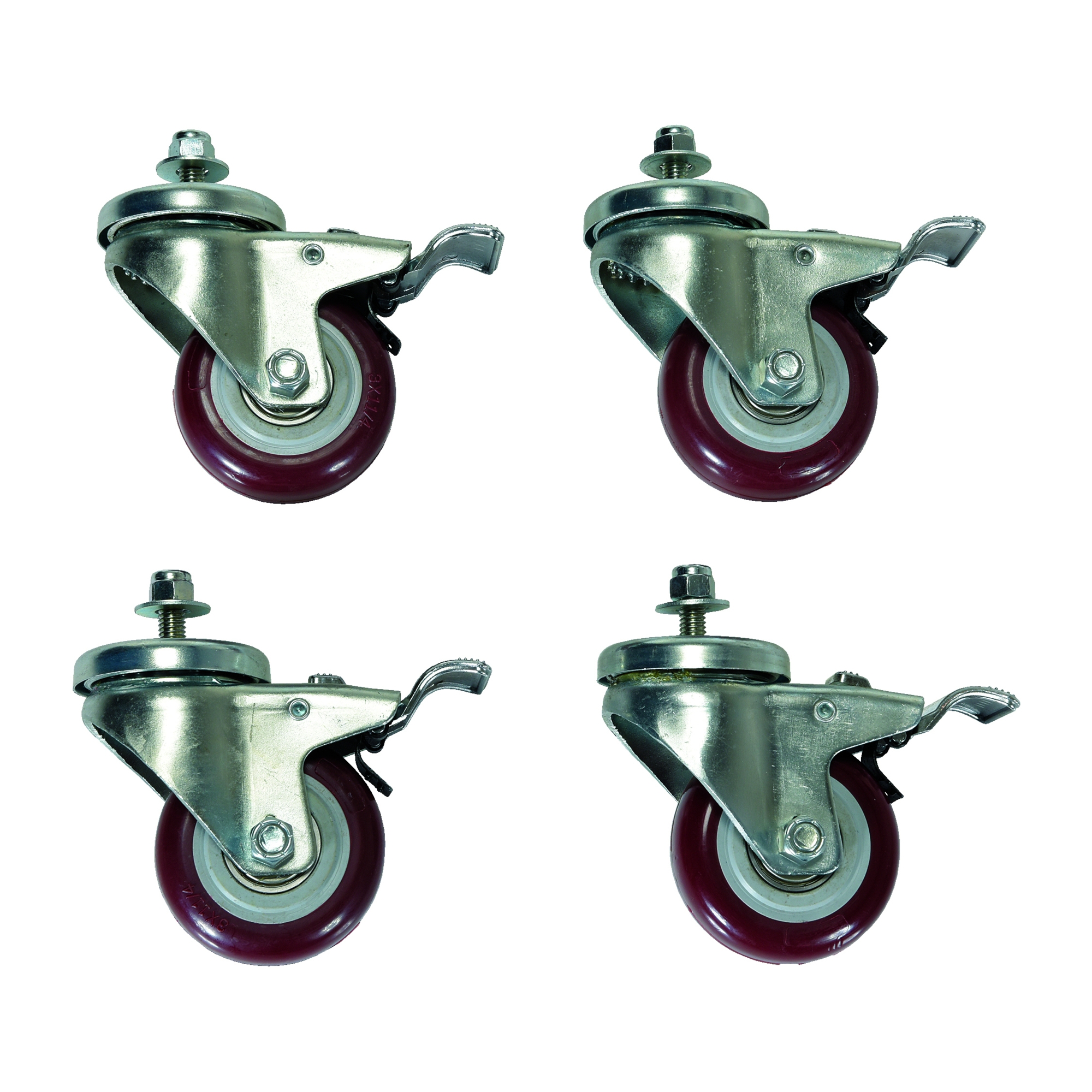 Vestil Poly Pail Lid Closing Press Caster Kit - 75-Lb. Capacity, 5 ...