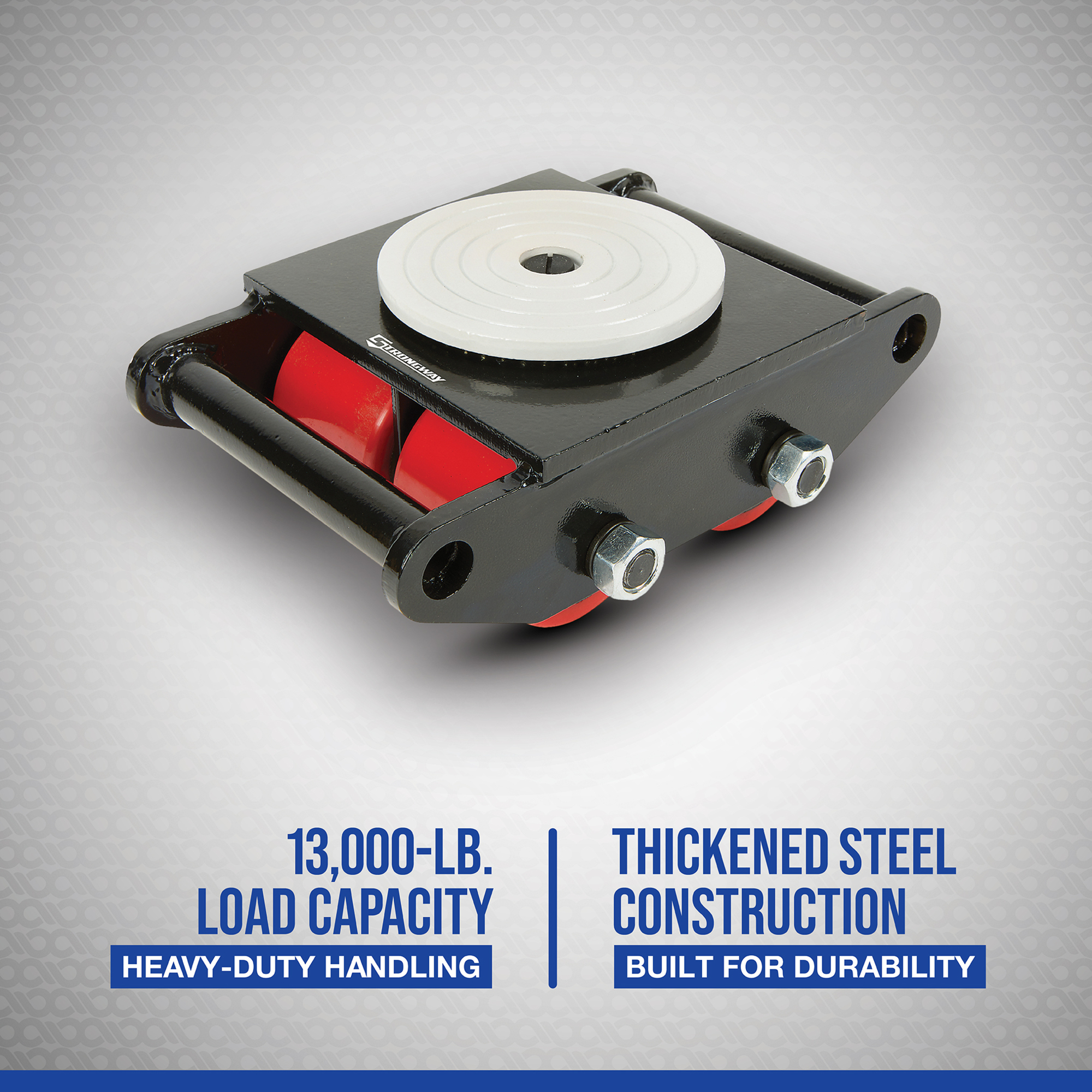 Strongway Machinery Mover with 360° Rotation, 13,000-Lb. Capacity, 4 ...