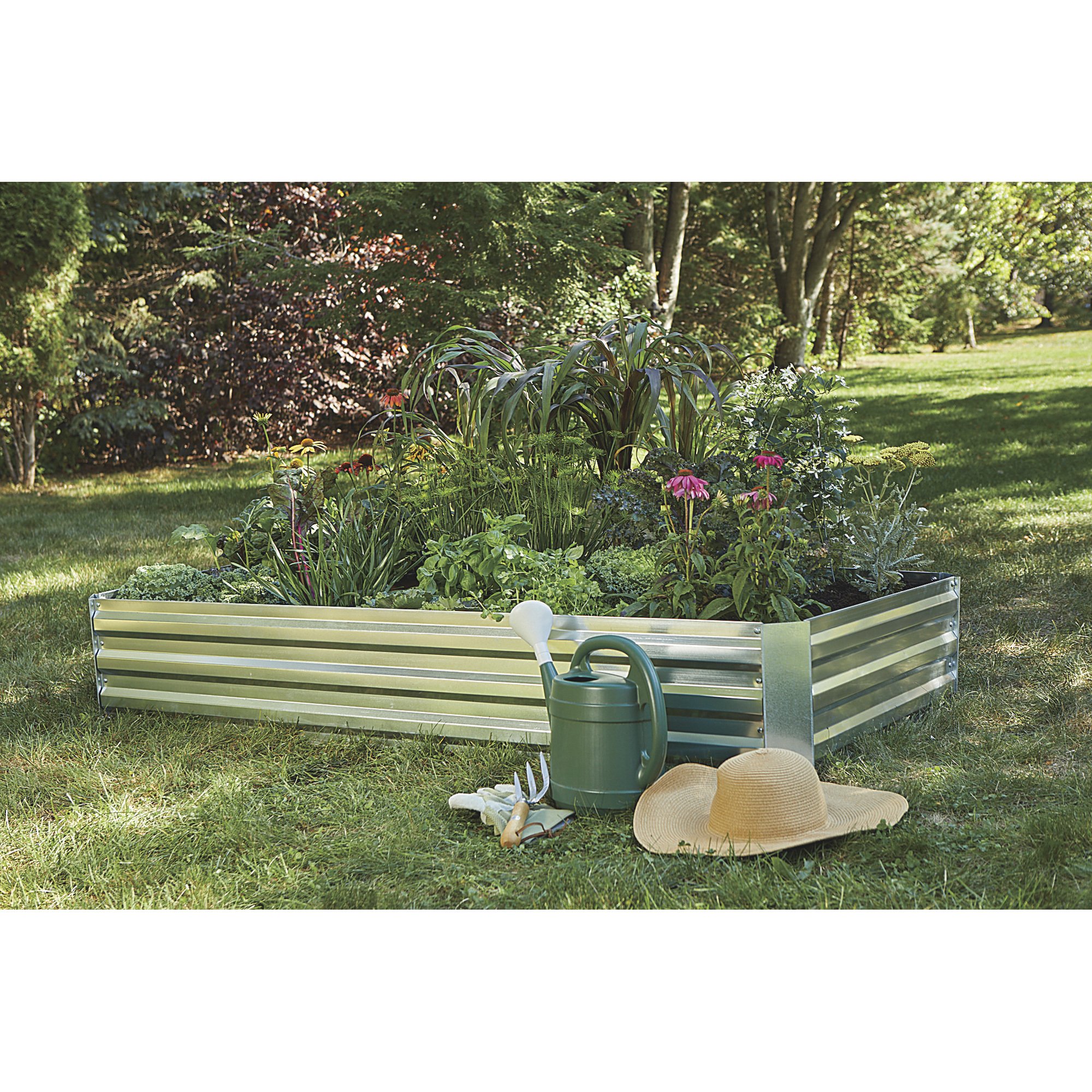 Ironton Galvanized Steel Raised Garden Bed, 6ft. x 3ft. | Northern Tool