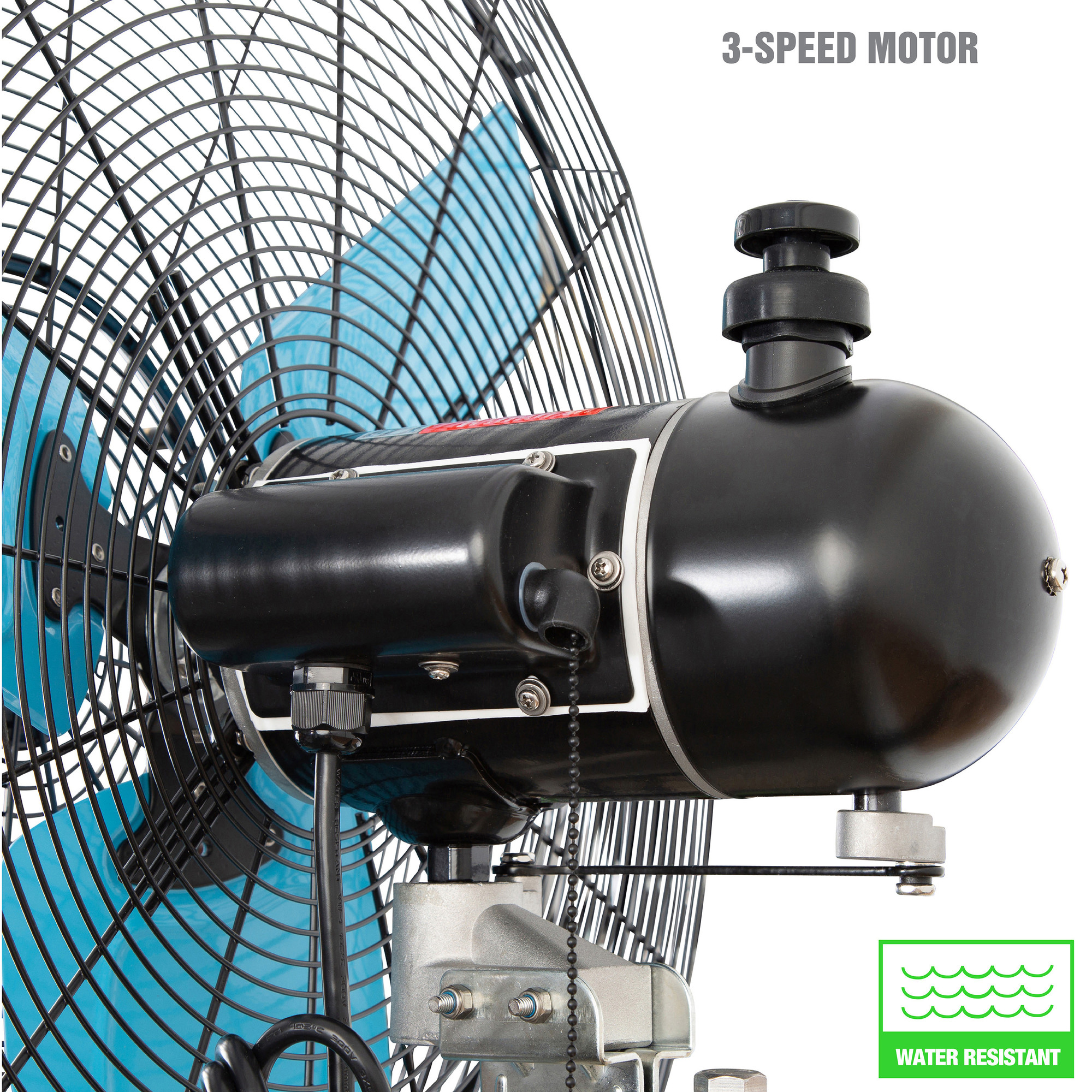 OEMTOOLS, Oscillating Wall-Mount Misting Fan, Fan Type Wall Mount, Fan ...