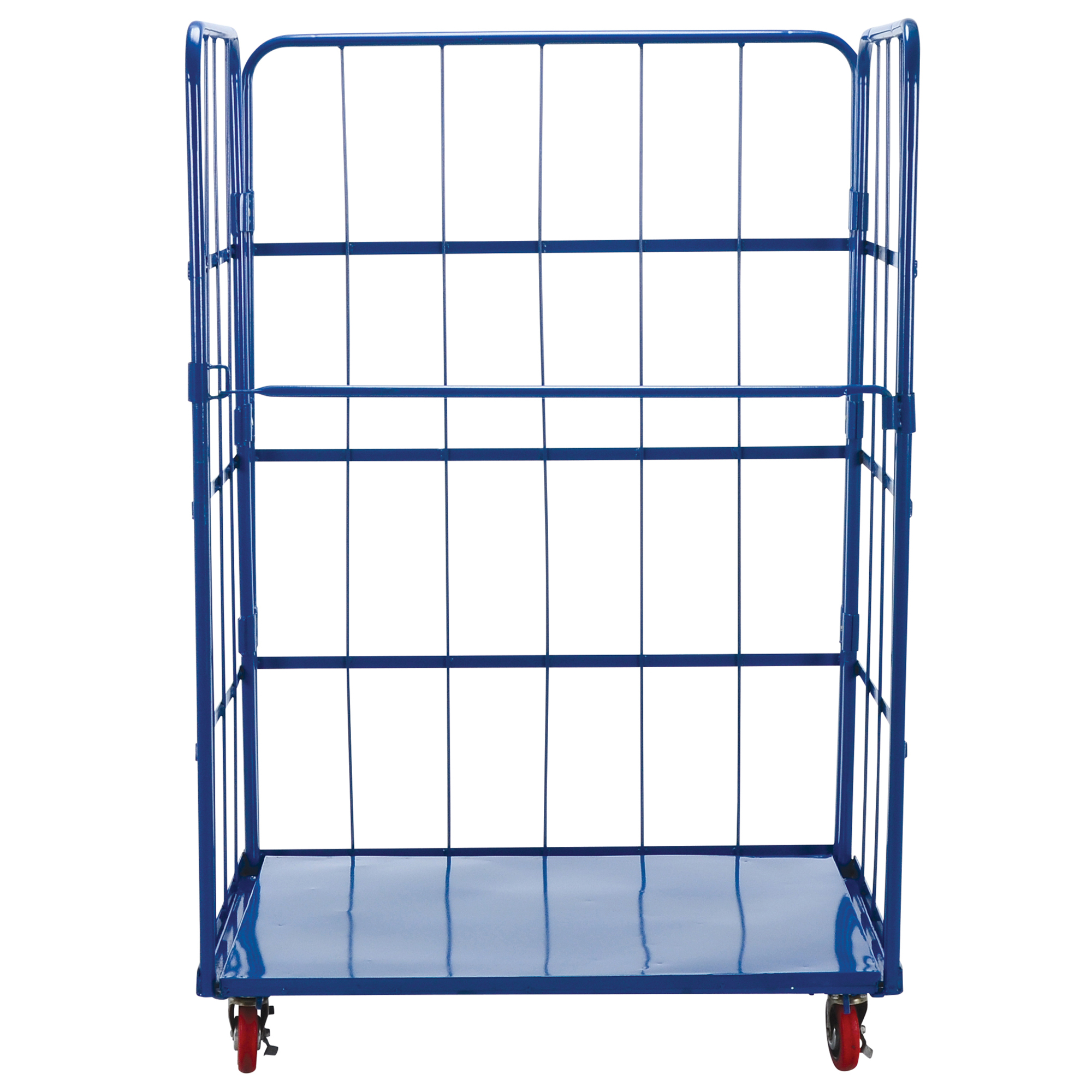 Vestil, Blue Roller Container, Total Capacity 800 lb, Shelves (qty.) 1 ...