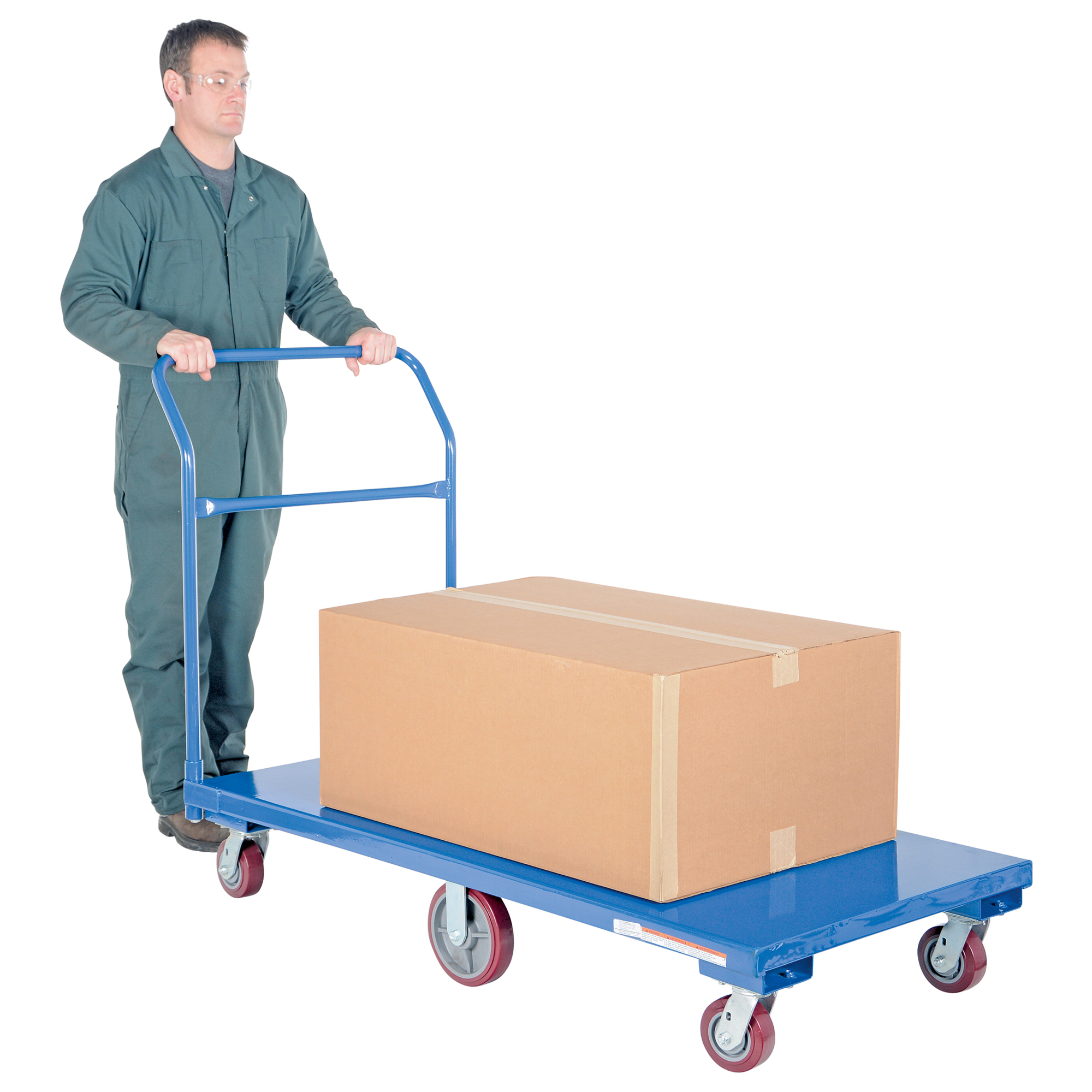 Vestil Steel Flat Bed Cart - 30in. x 60in., 2000-Lb. Capacity ...