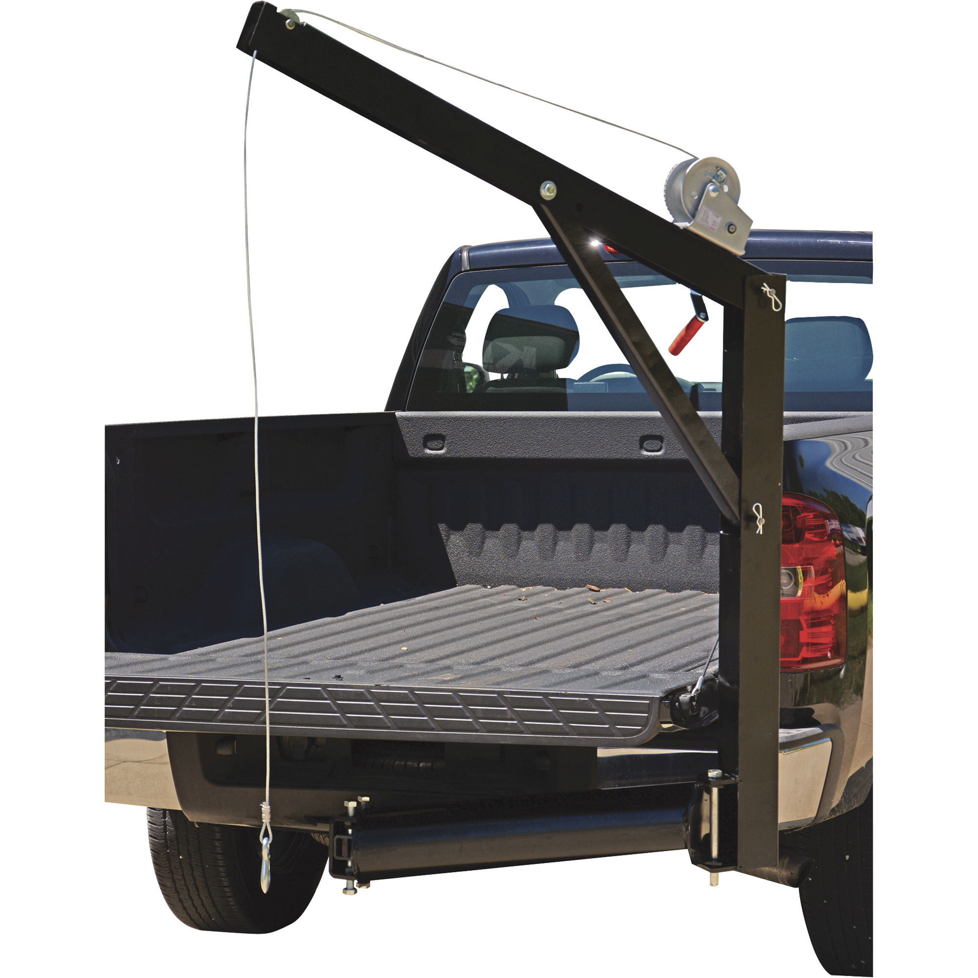 Vestil Mobile Hitch-Mount Truck Crane with Hand Winch - 600-Lb ...