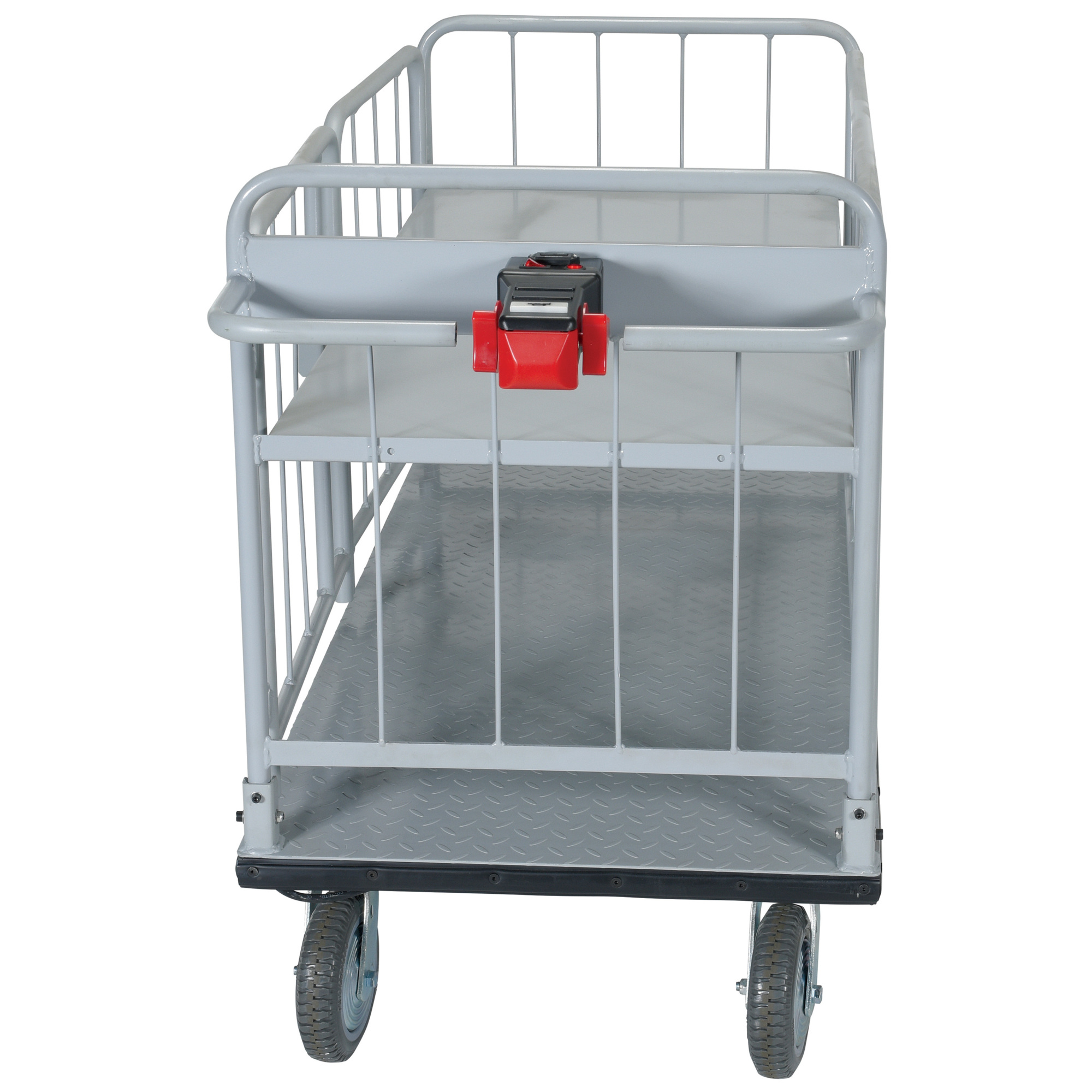 Vestil, Electric matl handling cart with sides 1 shelf, Capacity 500 lb ...