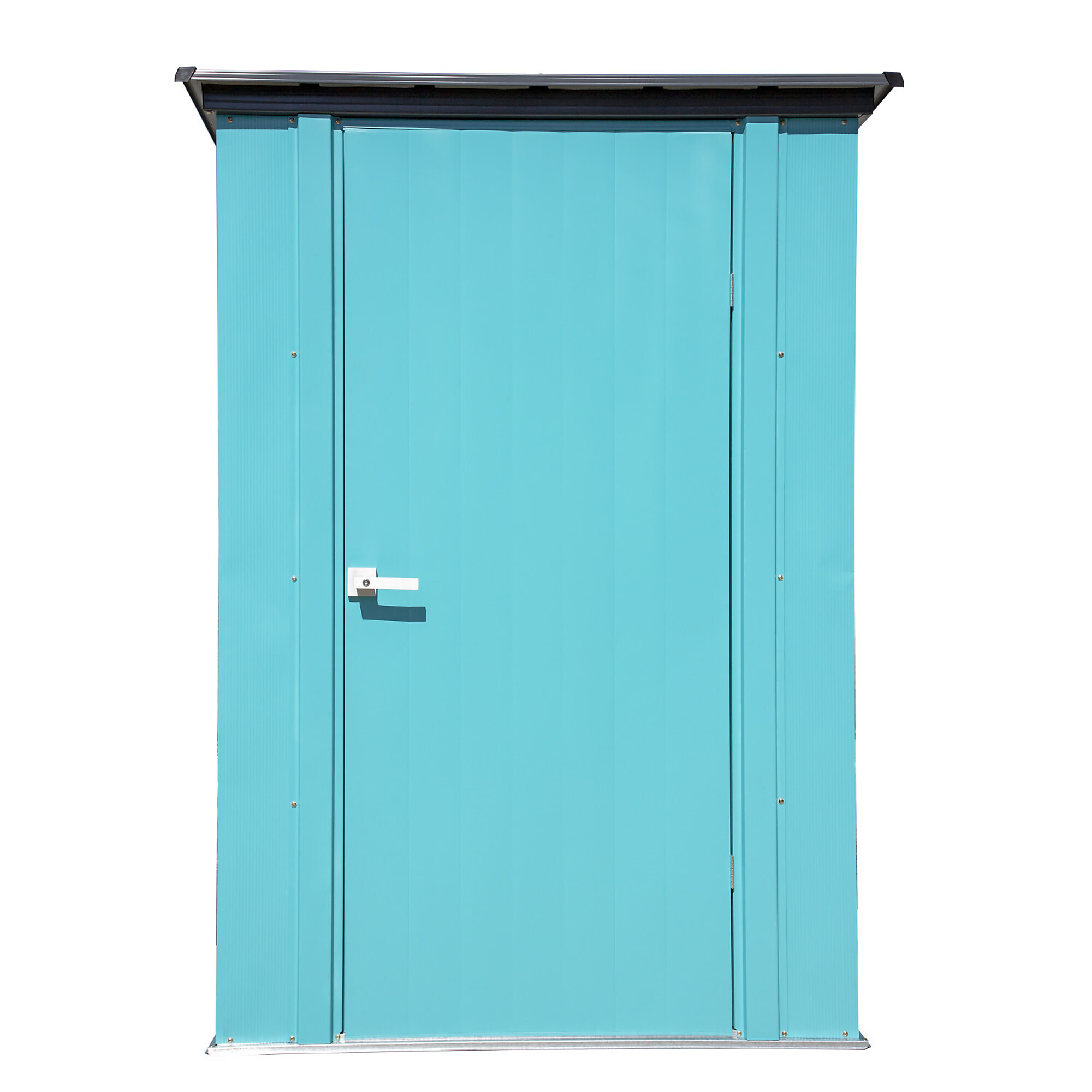 Arrow Storage Products, Spacemaker Patio Shed 4x3 Teal, Length 3.3 ft ...