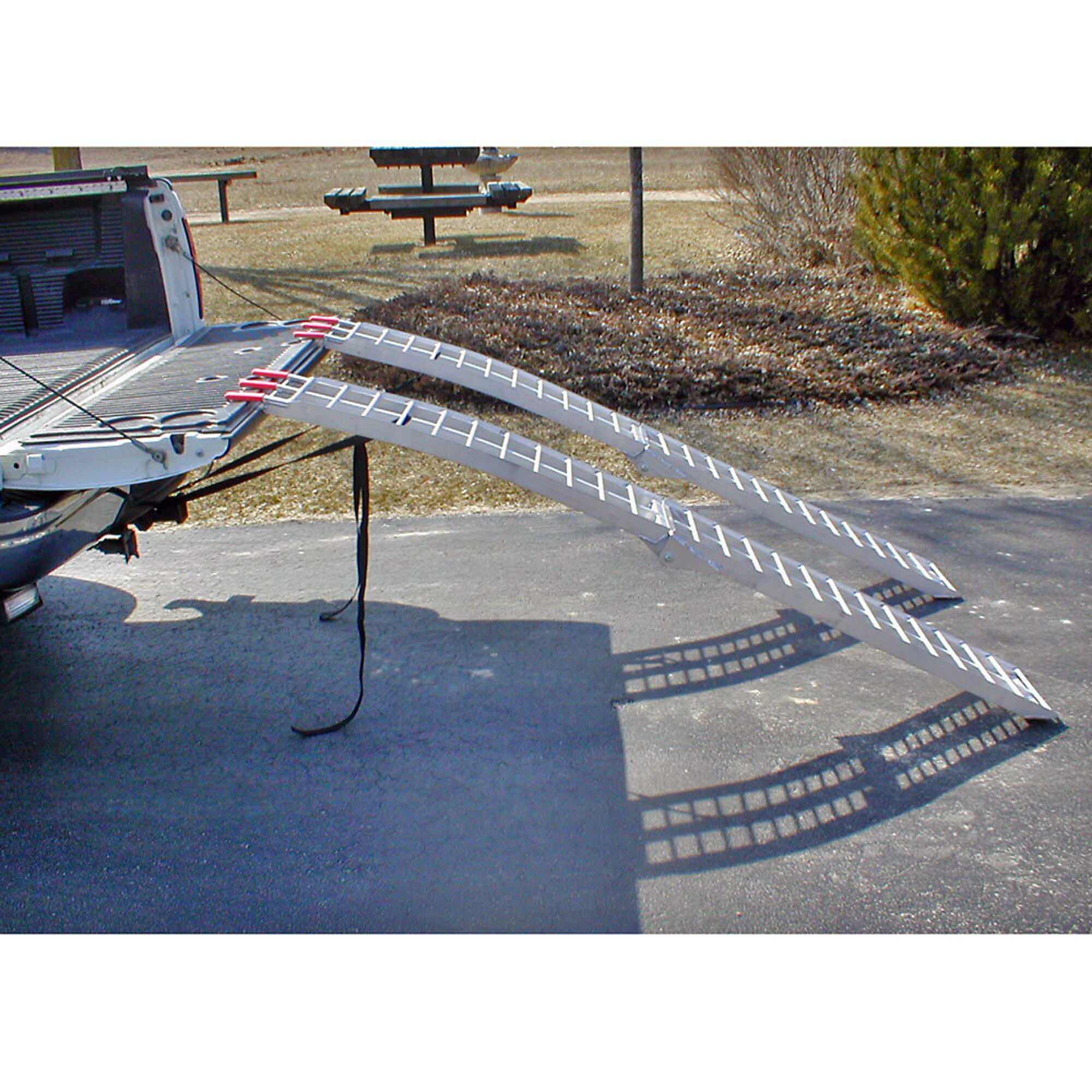 Black Widow, Alum. Arched Dual Folding ATV Ramps, Material Aluminum ...