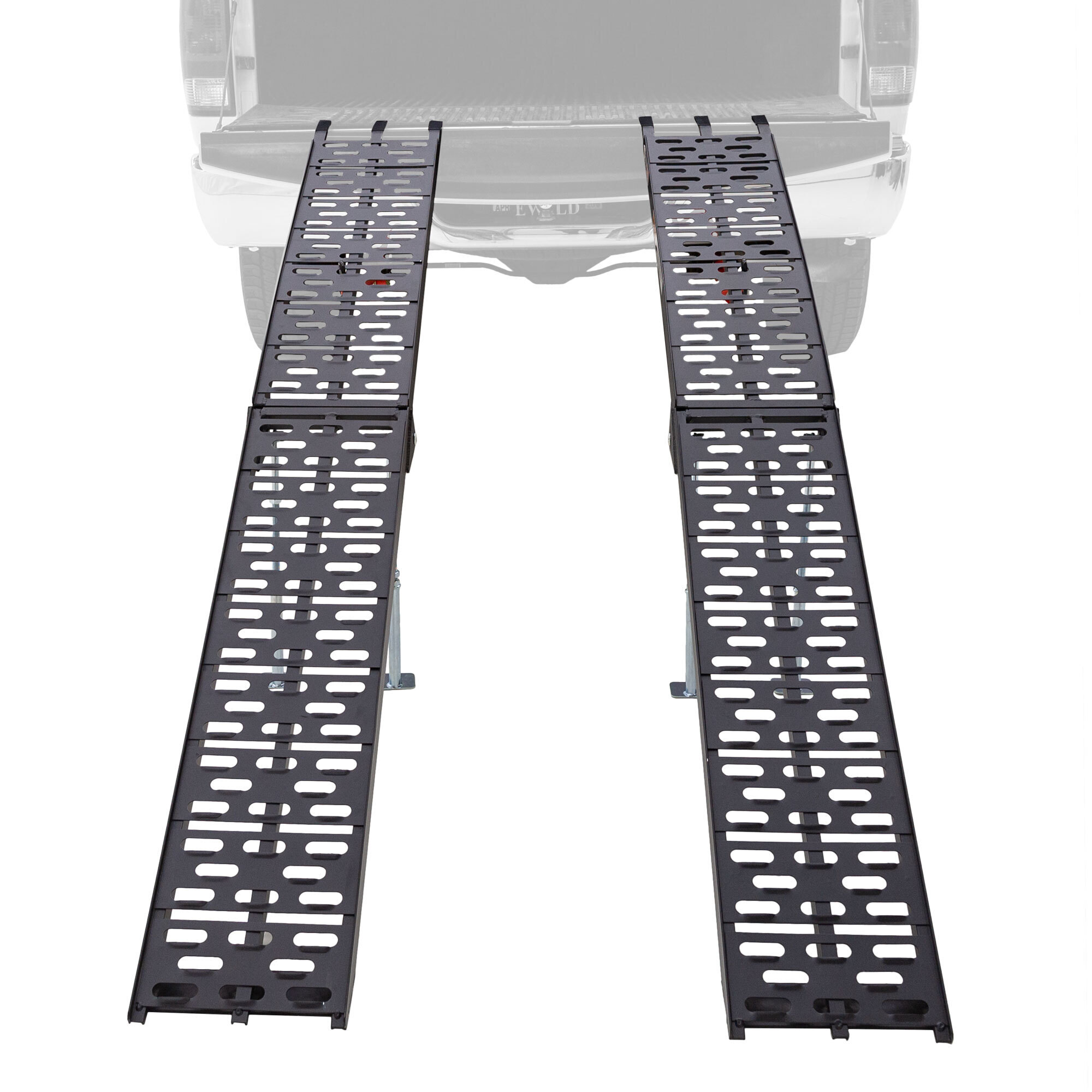 Black Widow, Alum. Plate-Style Dual ATV Ramps w/Support Legs, Material ...