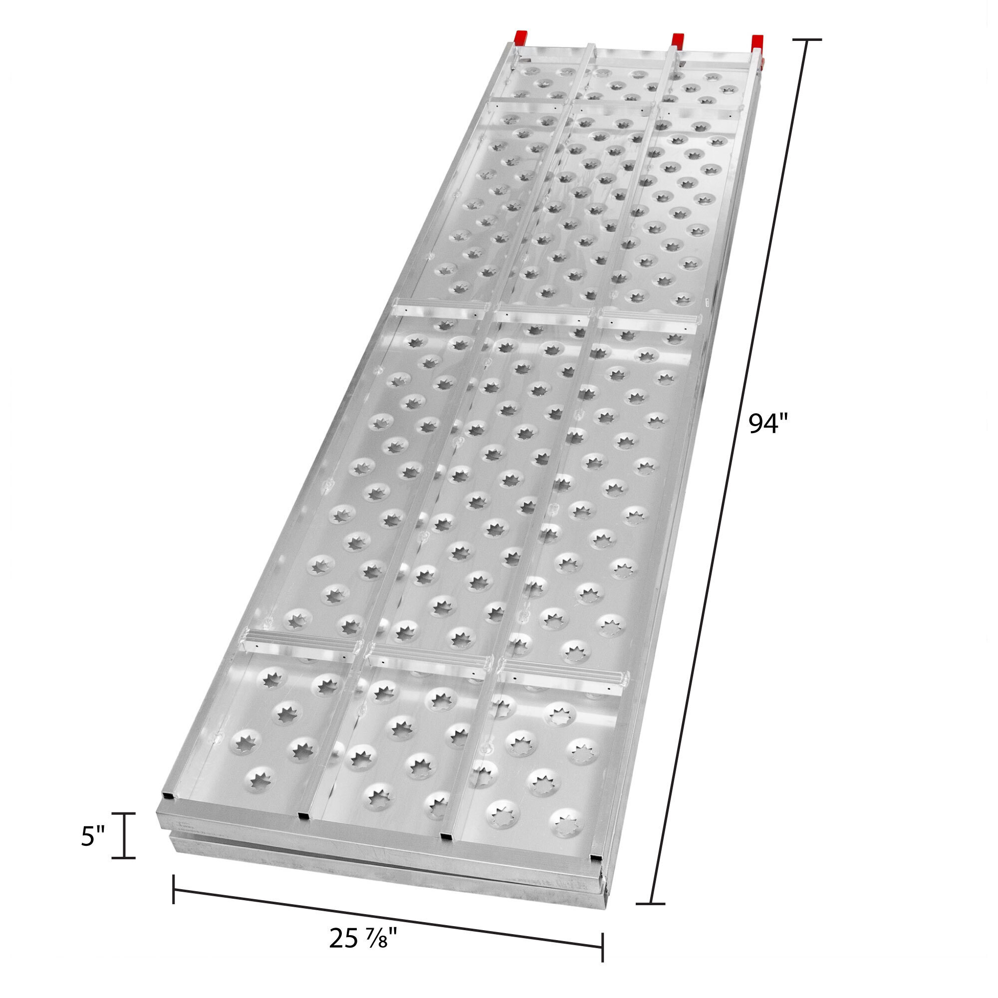 Black Widow, 7’ 10in. x 50in. Alum. Punch Plate Bi-Fold ATV Ramp ...