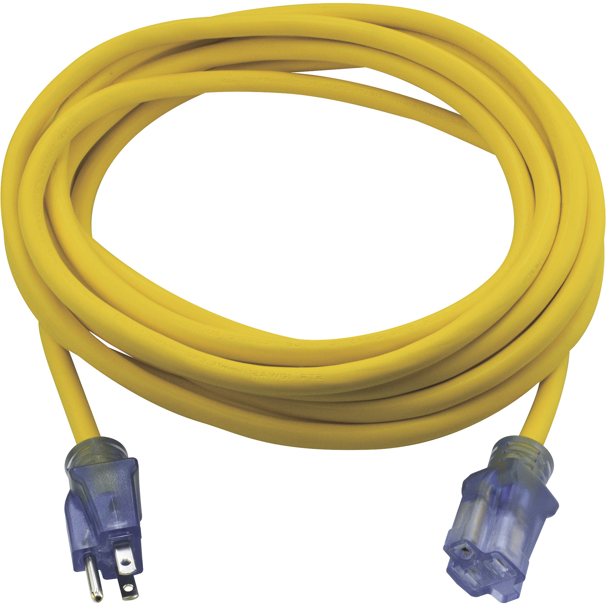 Prime Wire & Cable Contractor Tough Outdoor Extension Cord, 25ft., 12/3 ...