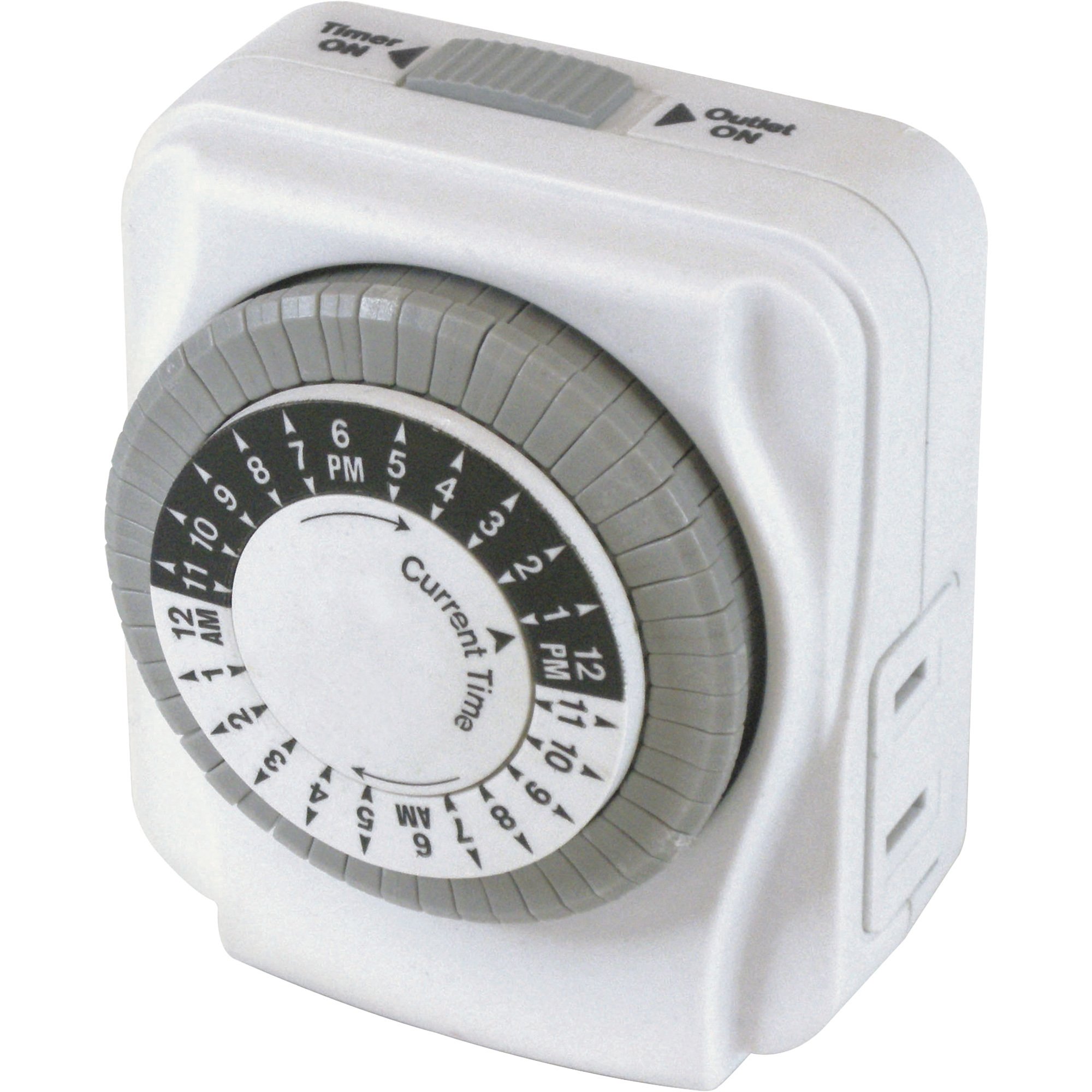 Prime Wire & Cable 24-Hour Push-Pin Timer — One Outlet, Model# TNI2412 ...