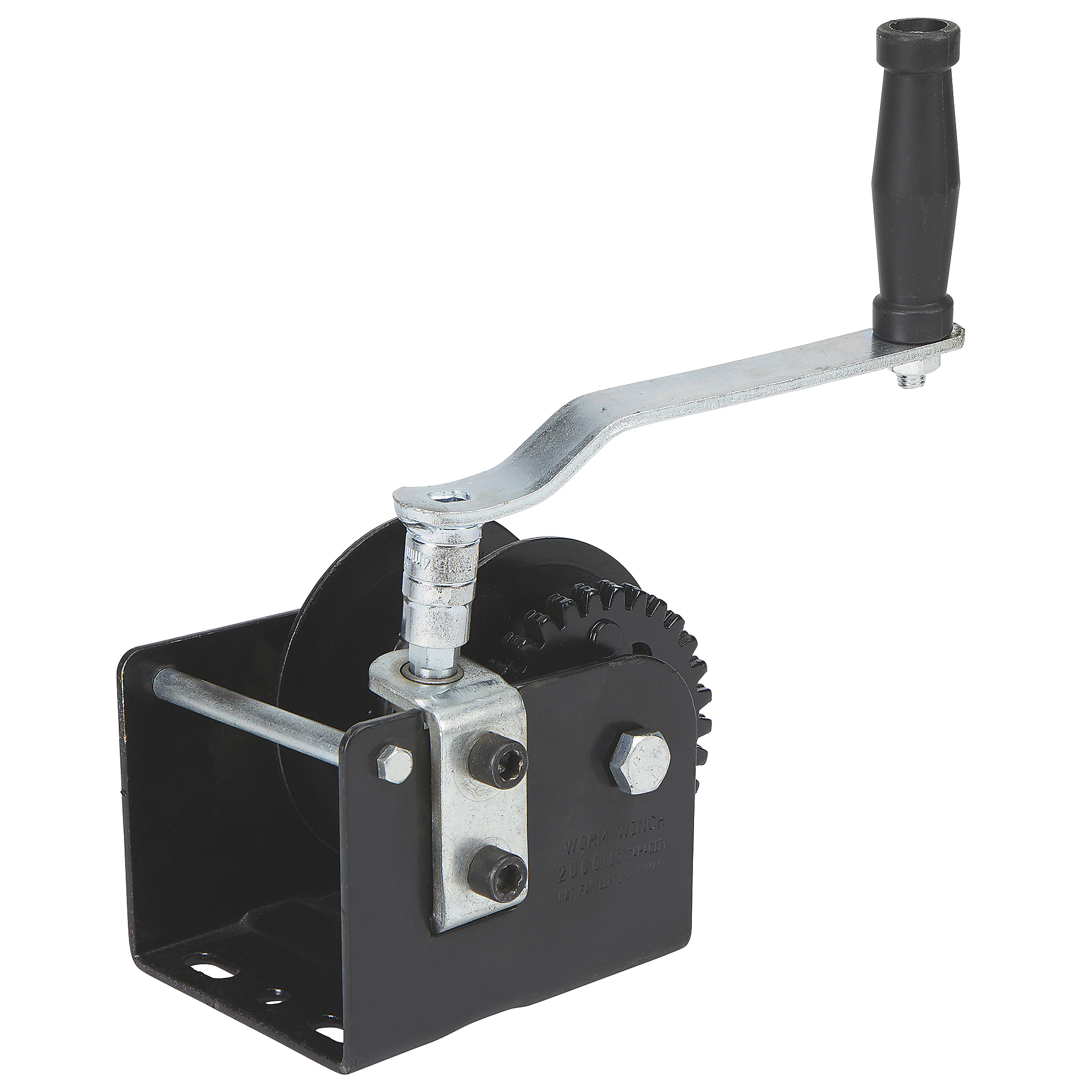 Ultra-Tow Single Speed Worm Gear Drive Hand Winch, 2000-Lb. Load Capacity, Model# W2000 ...
