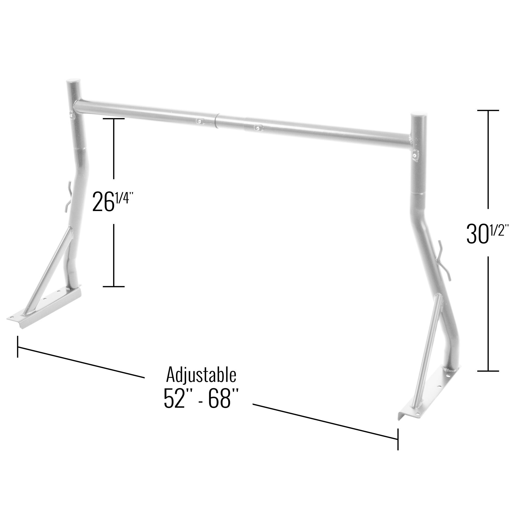 Elevate Outdoor, Alum. Universal Utility Truck Rack, Load Capacity 500 ...