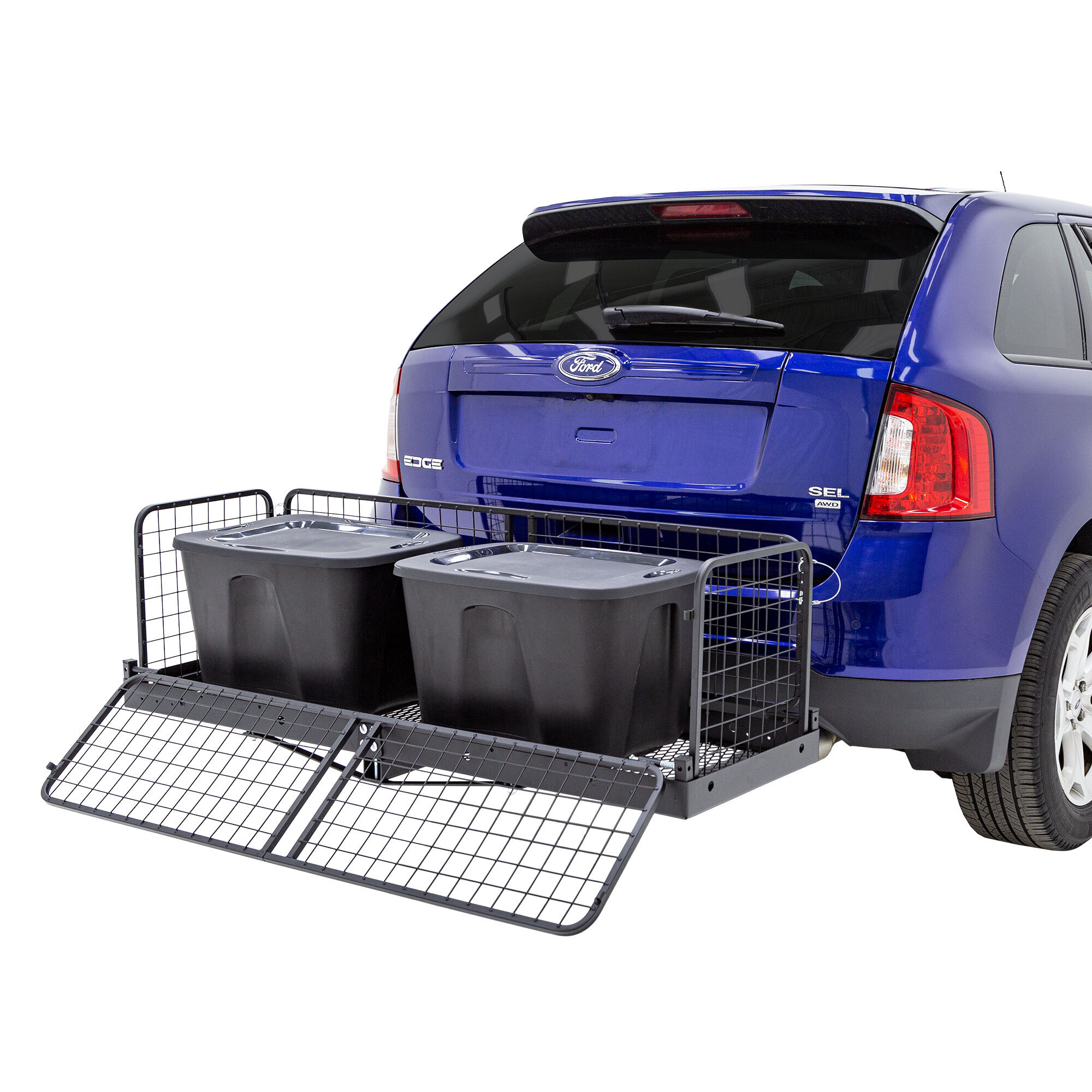 Elevate Outdoor, Steel Cargo Carrier w/Folding Sides, Capacity 500 lb ...