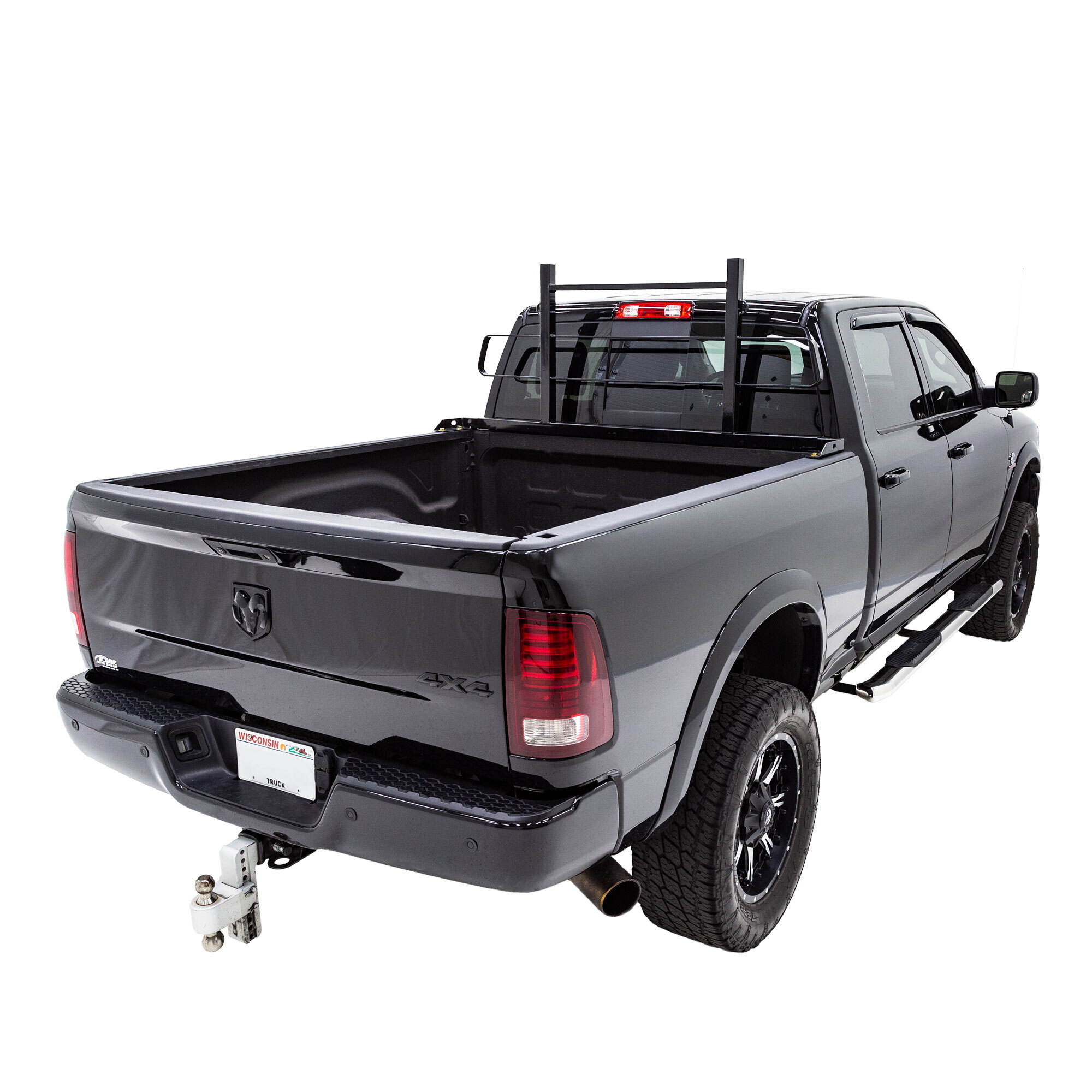 Elevate Outdoor, Adj. Universal Steel Flat Bar Headache Rack, Color ...