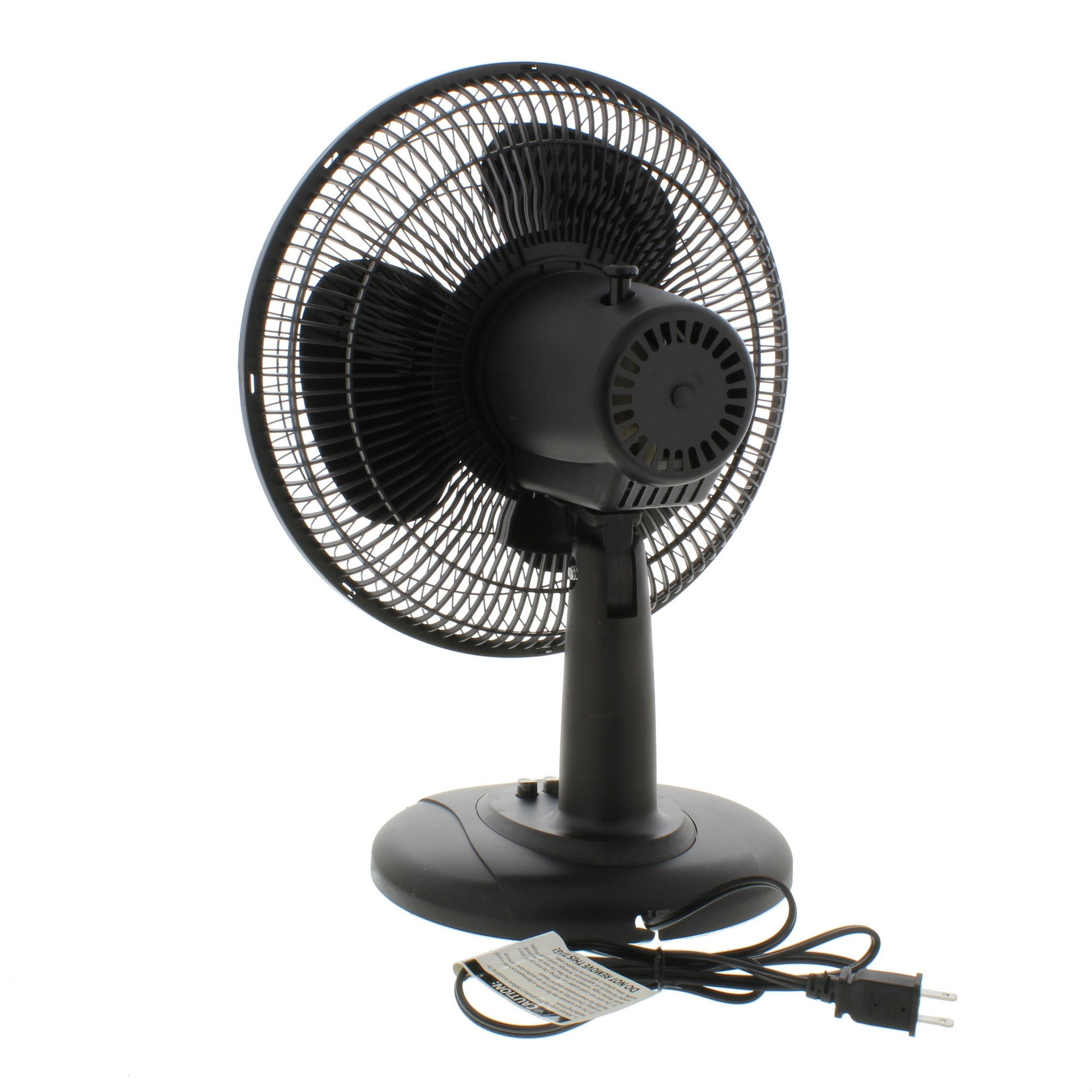 Comfort Zone, 12” Oscillating Table Fan w/ Controls, Model# CZ121BK ...