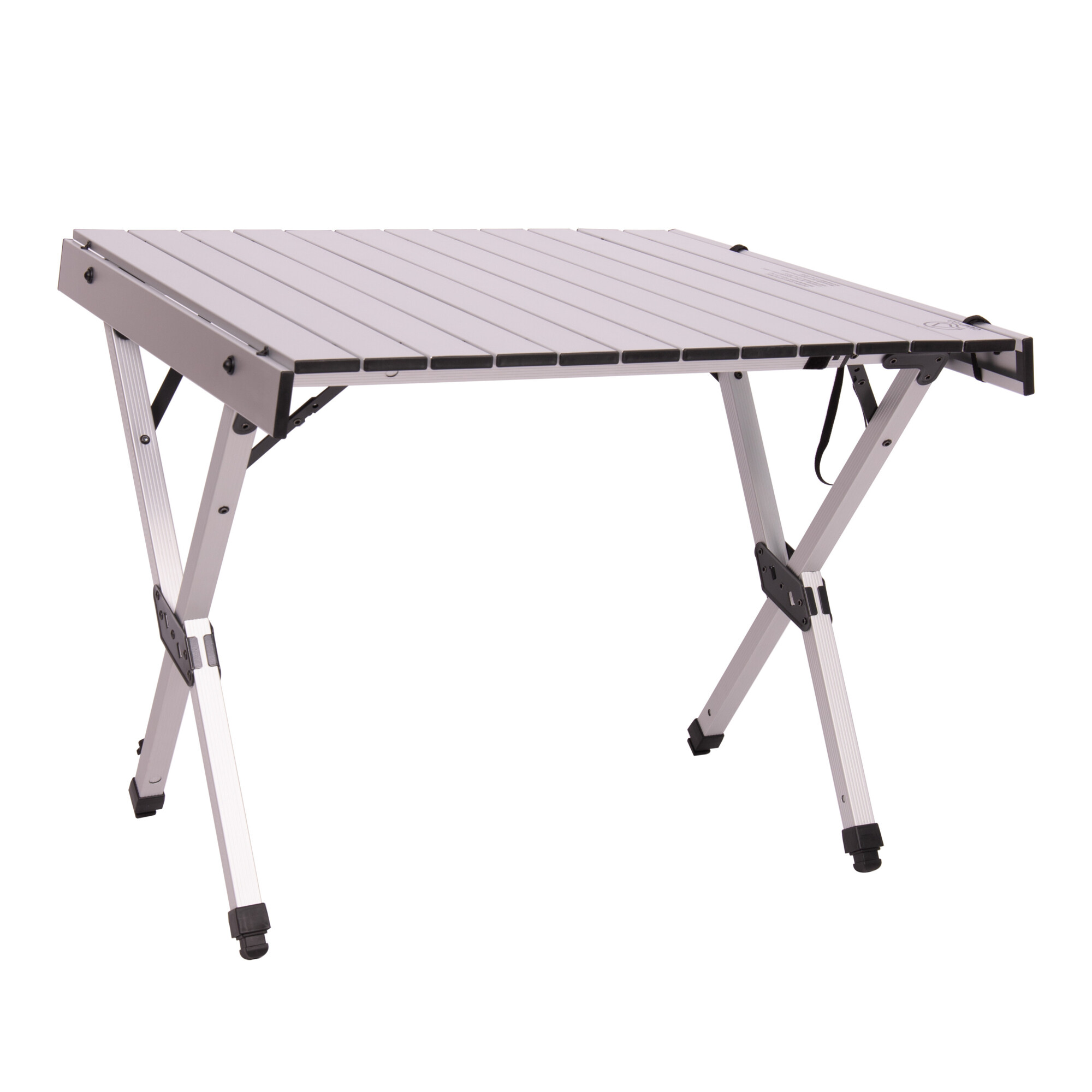 Rio Brands, Aluminum Expandable roll top table, Primary Color Silver ...